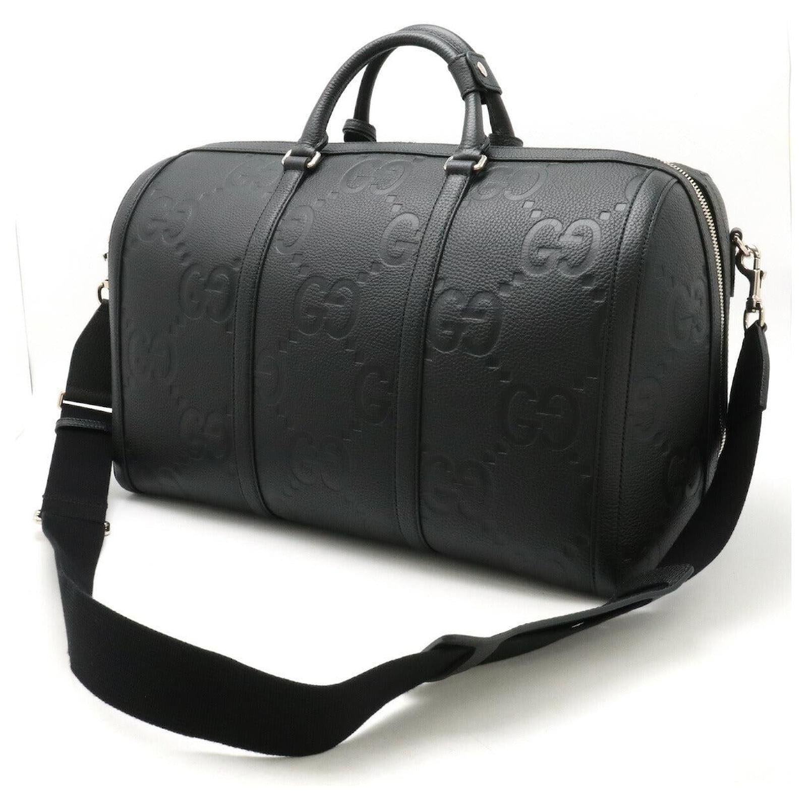 Gucci Jumbo GG Small Leather Duffle Bag Black ref.1859860 - Joli Closet