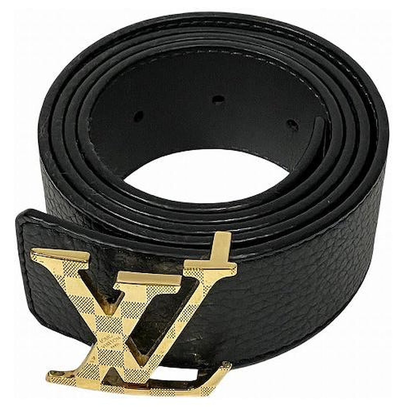 Louis Vuitton Damier Belt 40MM M0333 Black Leather ref.1870594 - Joli ...