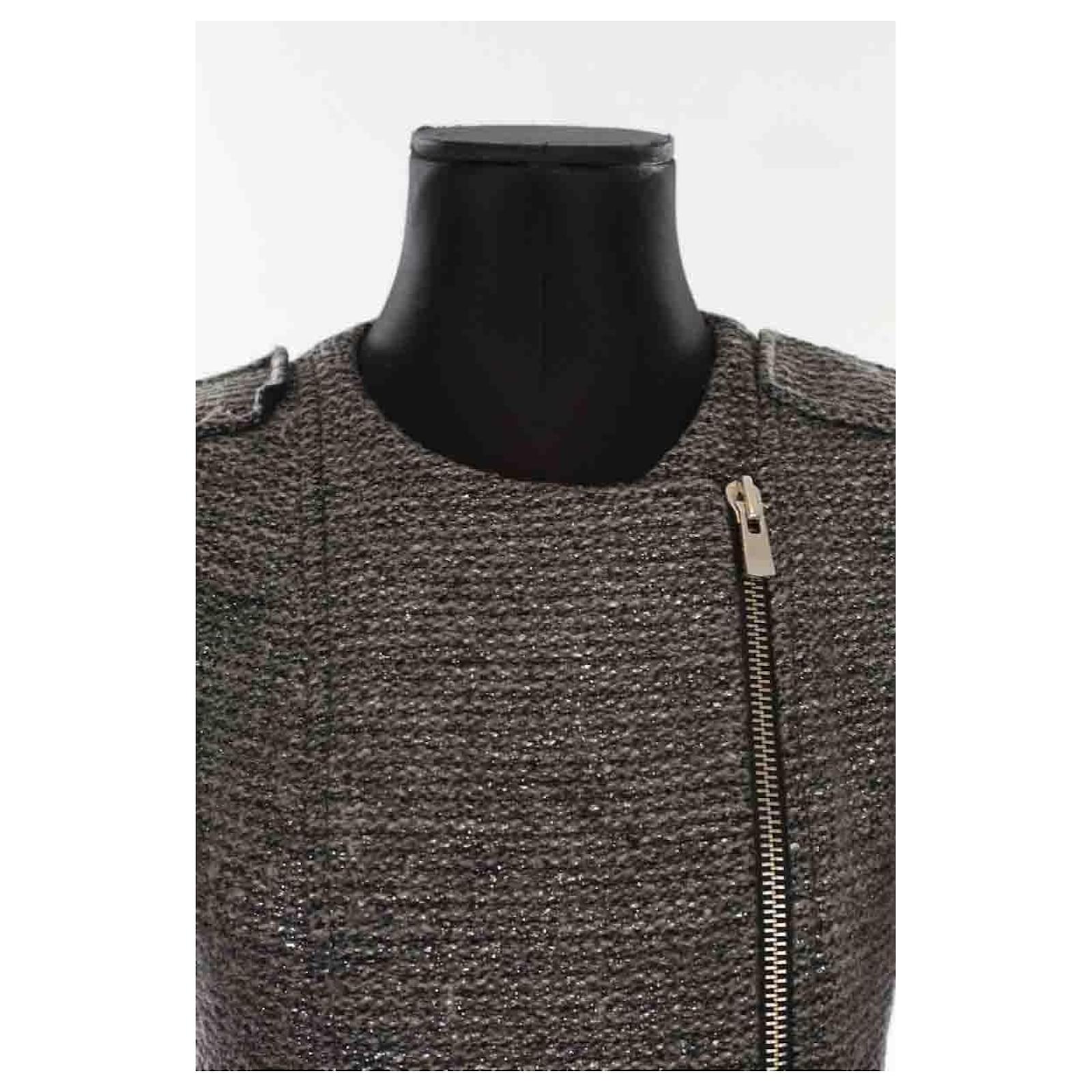 Maje Wool jacket Grey ref.1874289 - Joli Closet