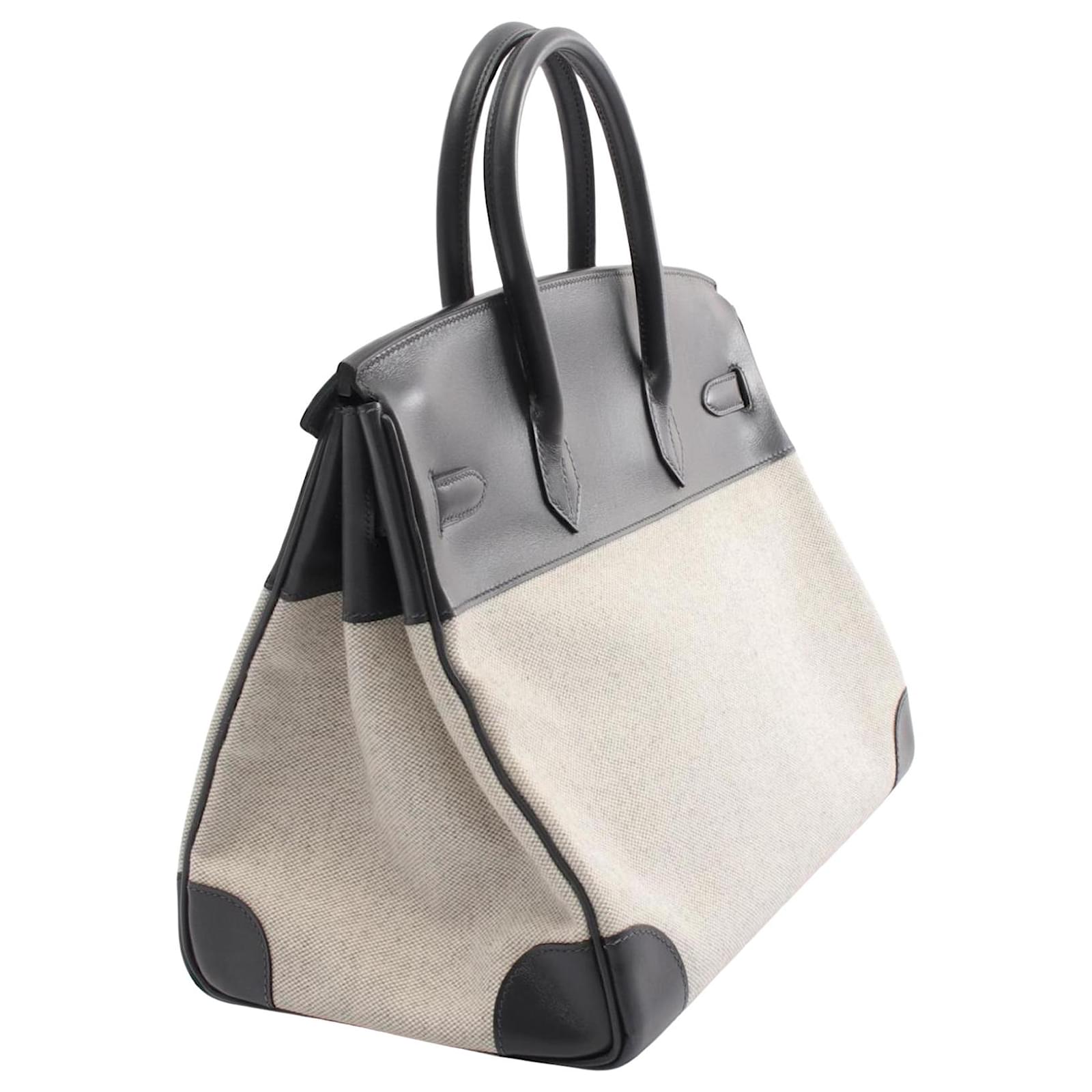 Hermès Birkin 35 Cream Cloth ref.1875114 - Joli Closet