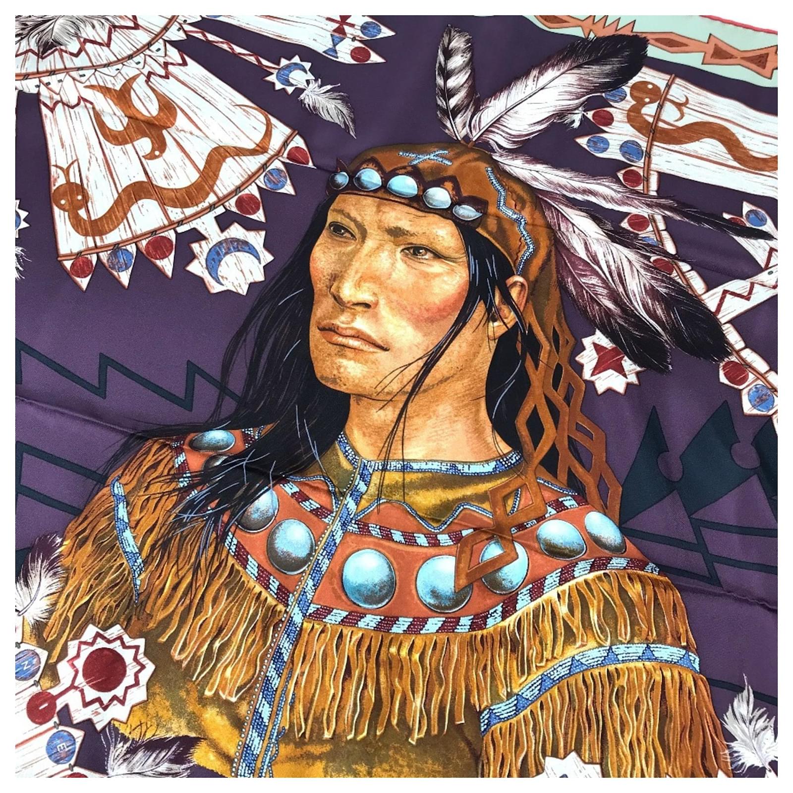 Hermès Hermes Carré 90 Cosmogonie Apache Cosmology Scarf Multiple ...