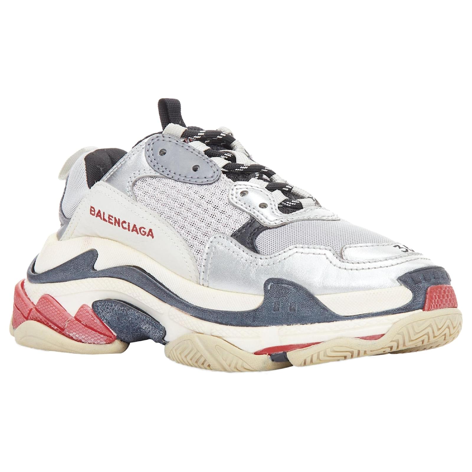 Balenciaga Triple S Distressed Stacked Midsole Chunky Sneakers Multiple ...