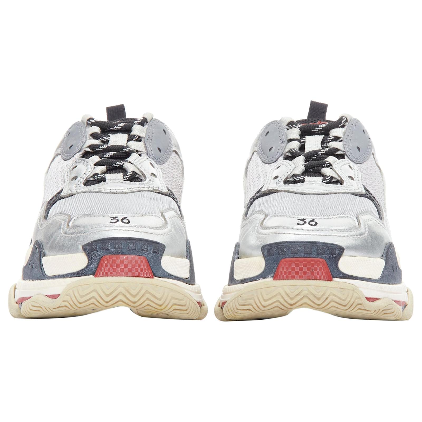 Balenciaga Triple S Distressed Stacked Midsole Chunky Sneakers Multiple ...