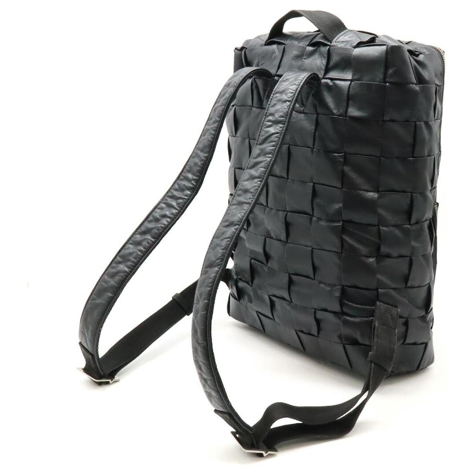 Bottega Veneta Leather Cassette Backpack Black ref.1894477 - Joli Closet