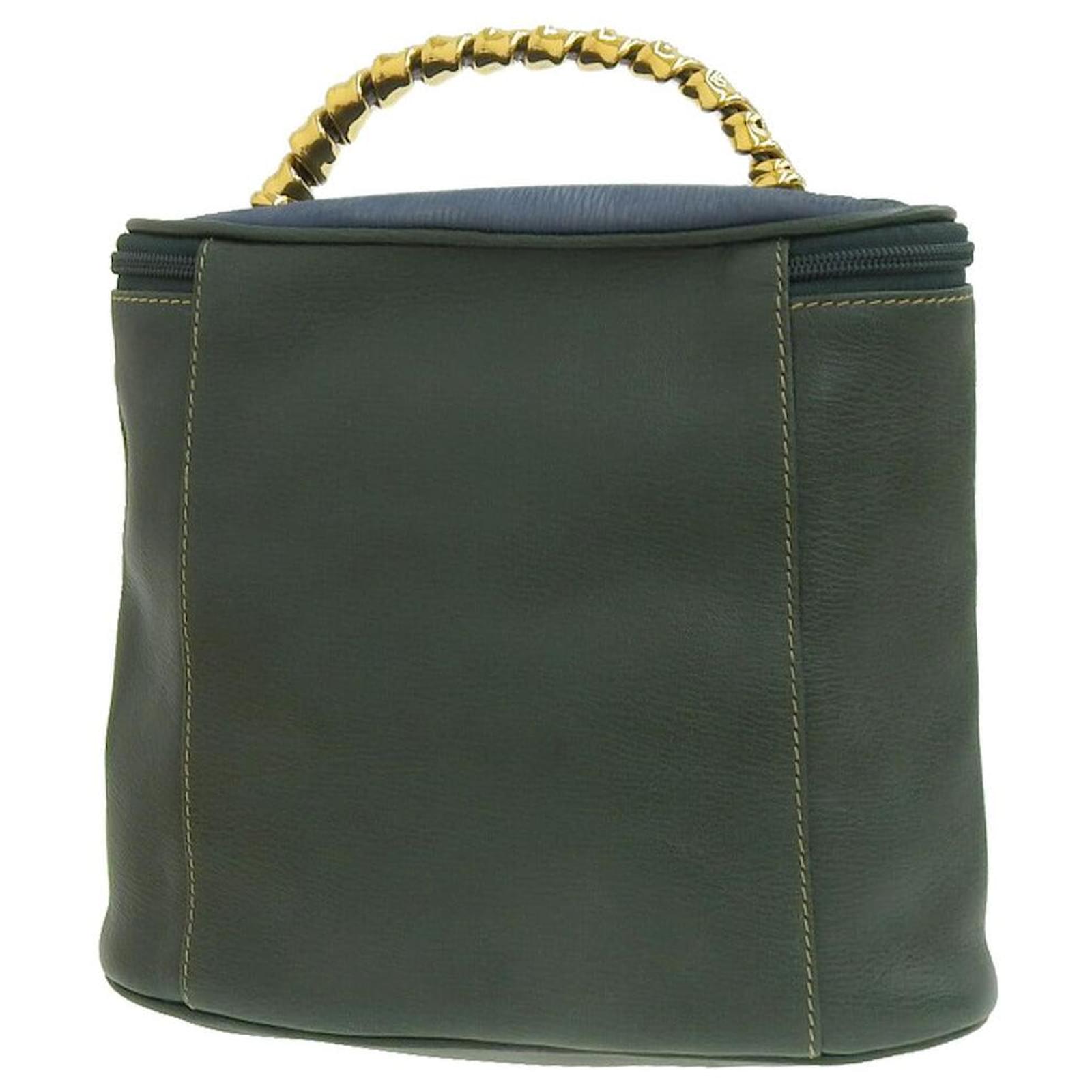 Loewe Velazquez Vanity Handbag Leather Green Blue ref.1897867 - Joli Closet