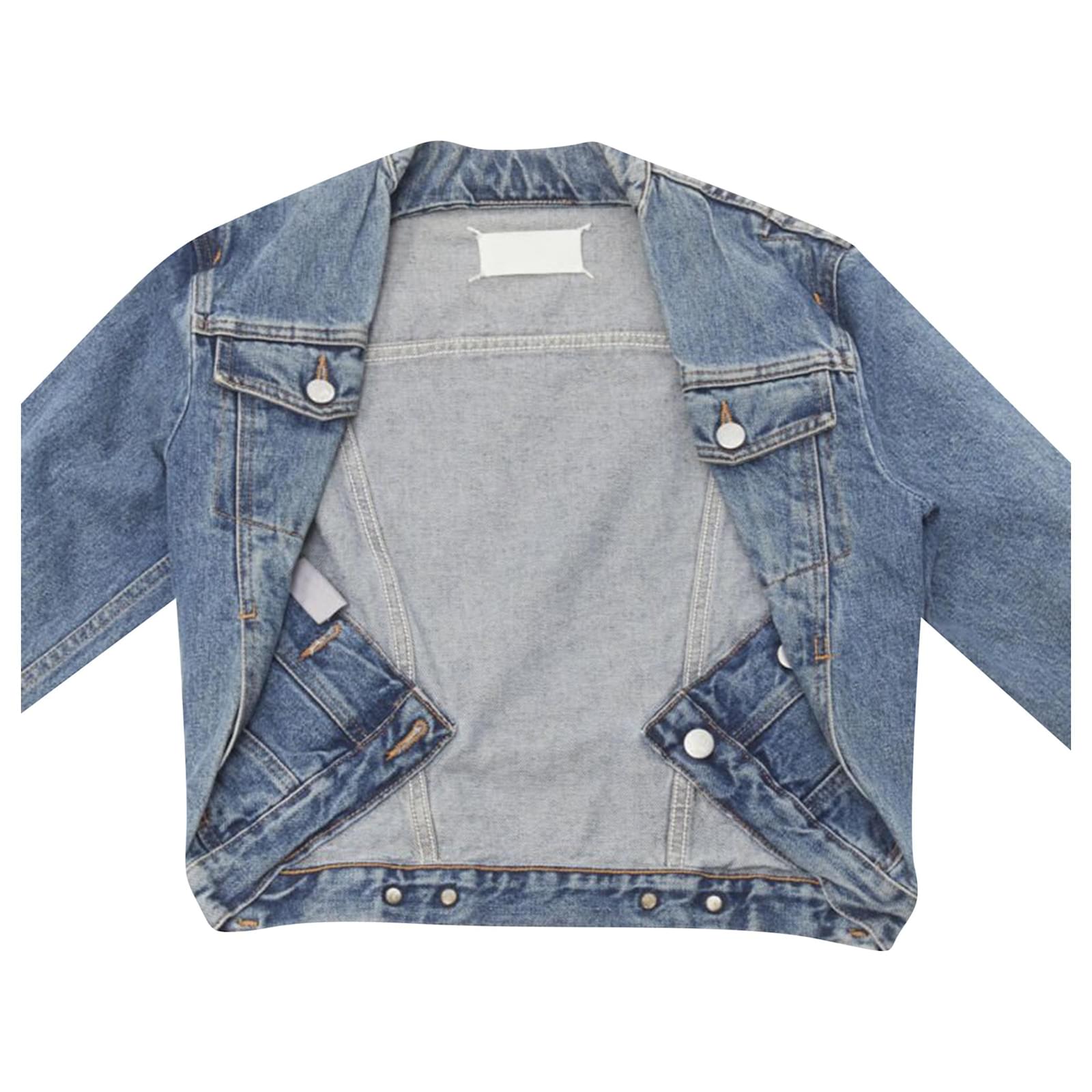 Maison Martin Margiela Maison Margiela iconic denim pinched collar ...