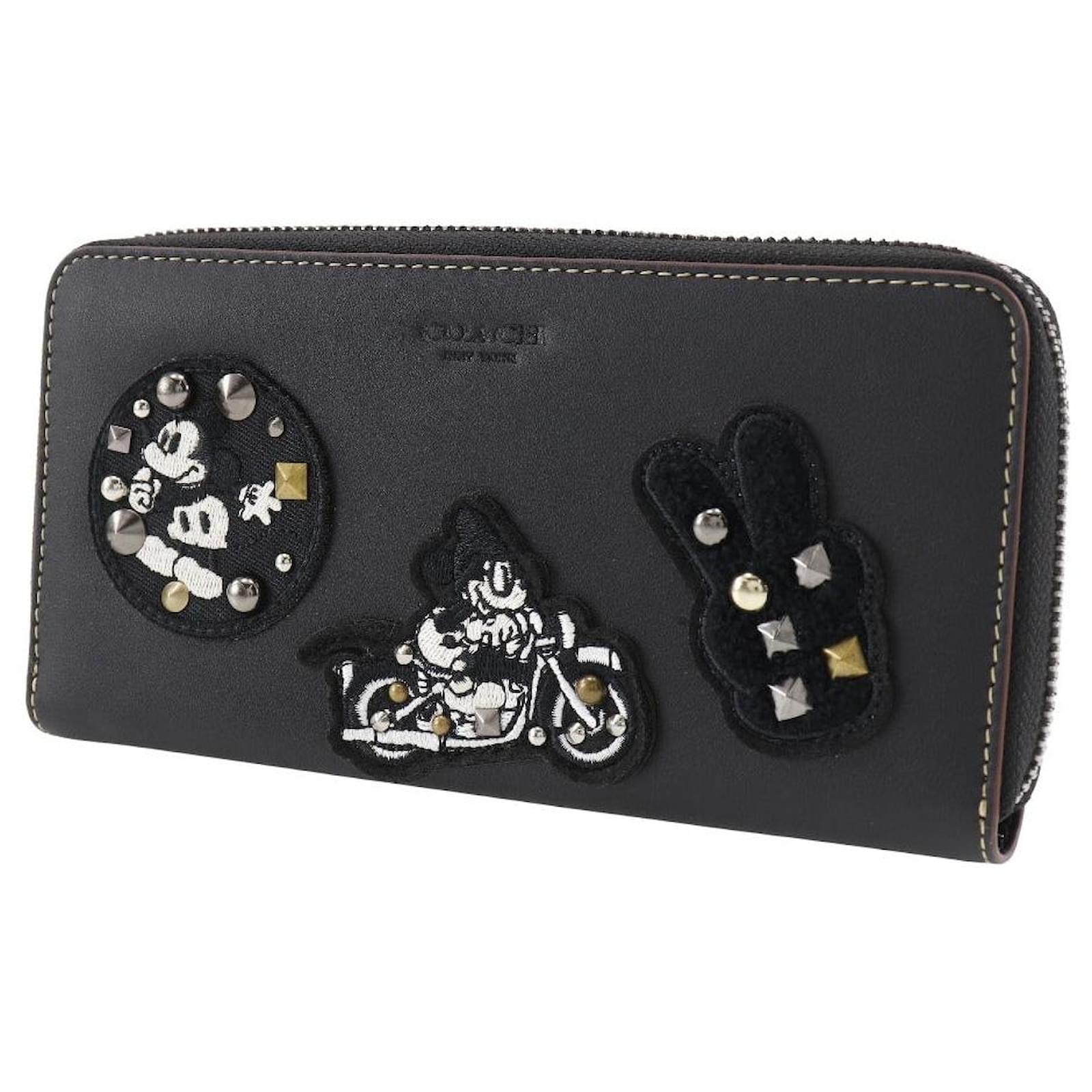 Coach Disney Collaboration Long Wallet F59340 Black Leather ref.1906365 ...