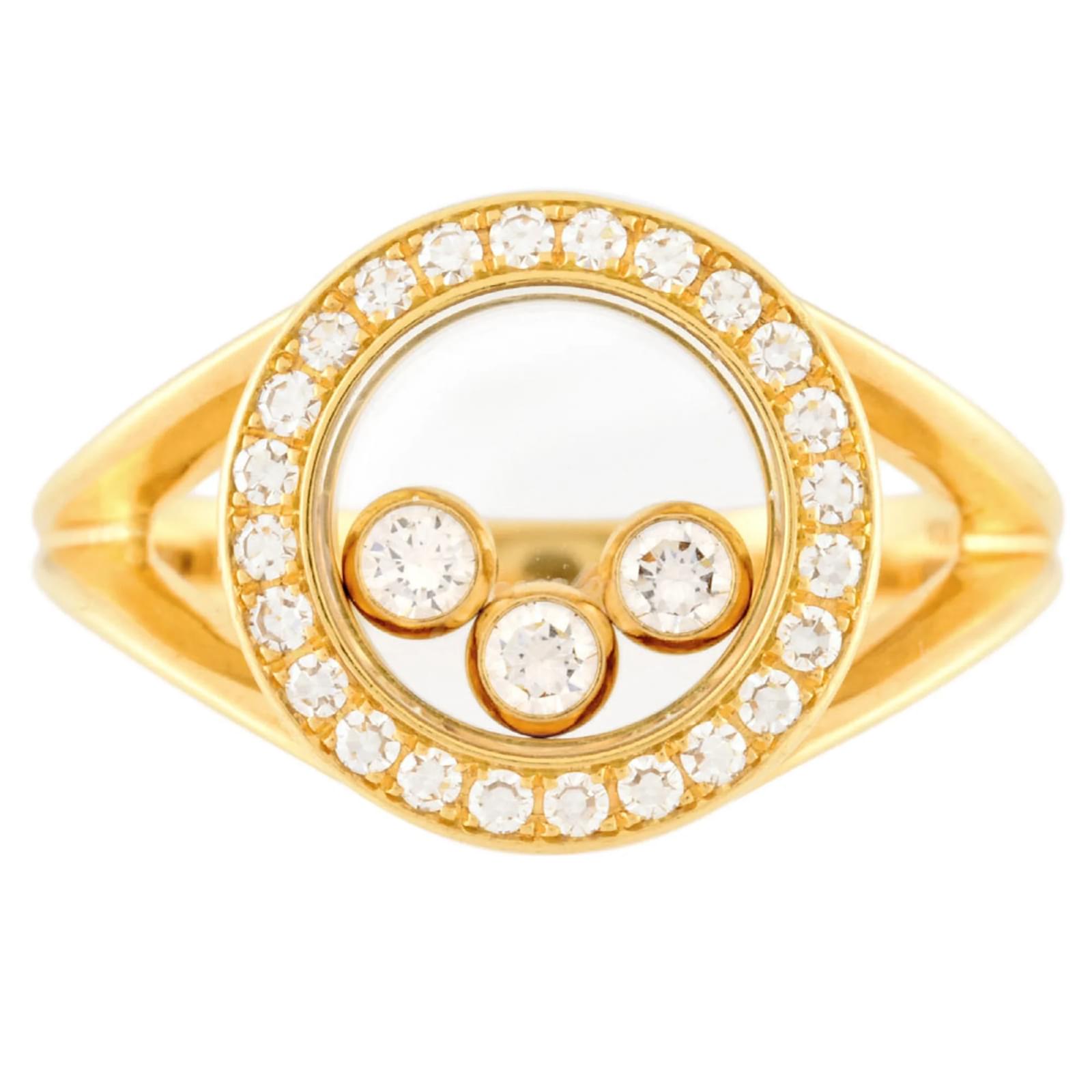 Chopard Happy Diamond Band Ring Yellow gold ref.1928074 - Joli Closet