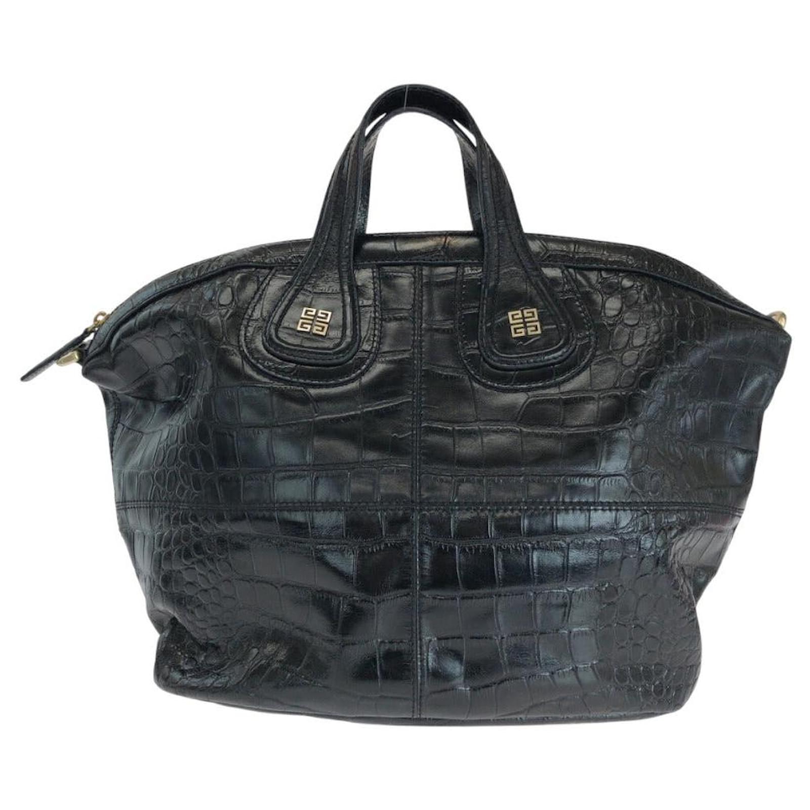 Givenchy Nightingale Leather 2way Bag Black ref.1933238 - Joli Closet
