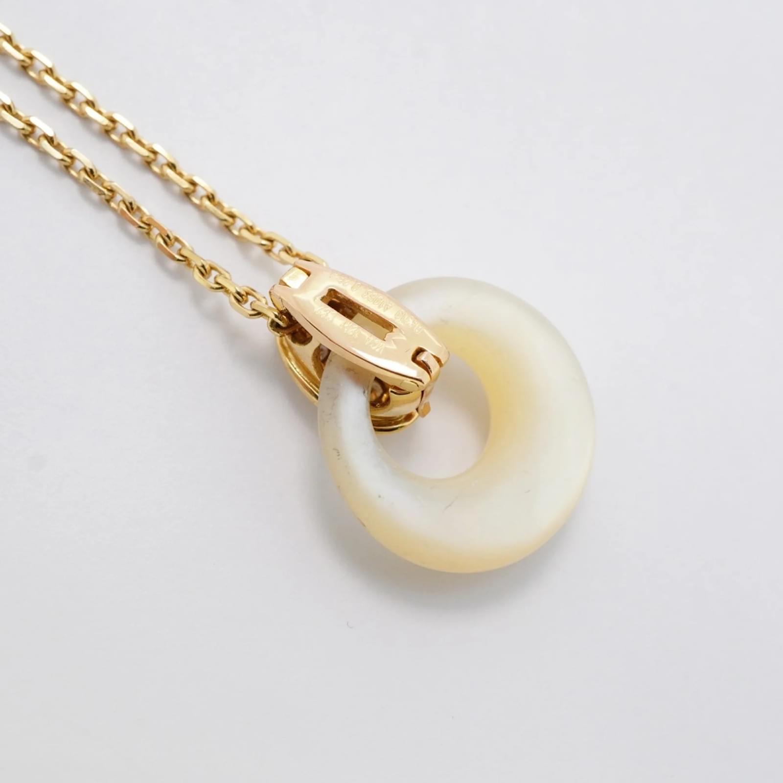 Van Cleef & Arpels Angelique Pavé Necklace Yellow gold ref.1938648 ...