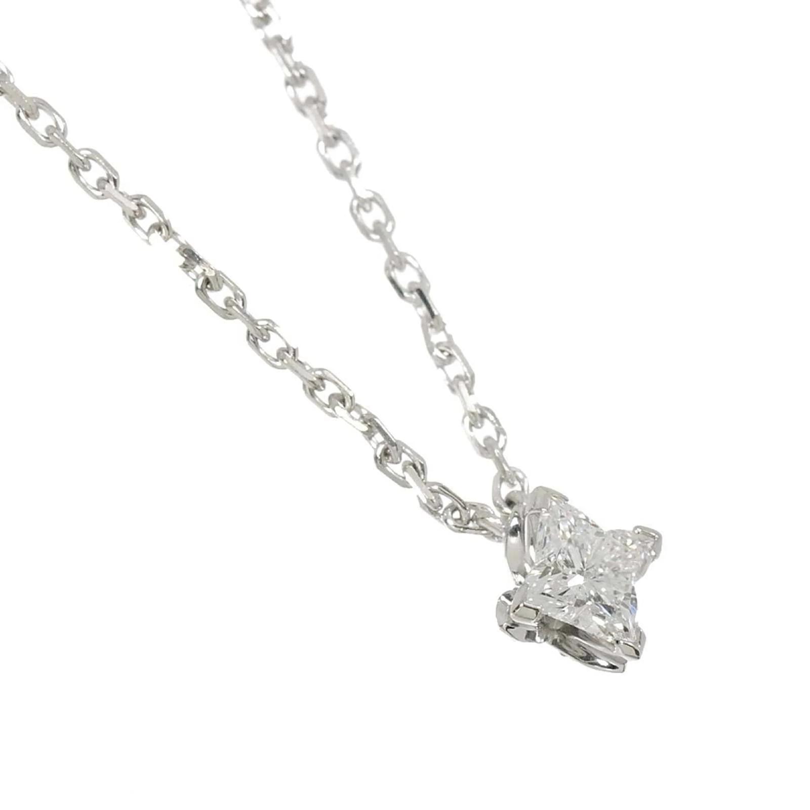 Louis Vuitton LV Diamond Necklace White gold ref.1940076 - Joli Closet