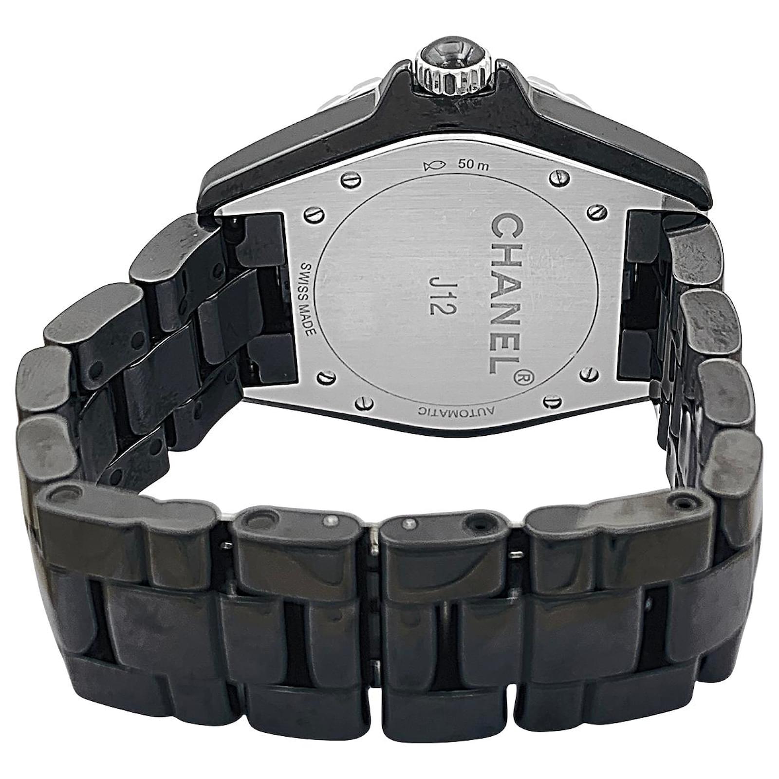 Chanel watch, 'J12', black ceramic, diamonds. ref.1948993 - Joli Closet