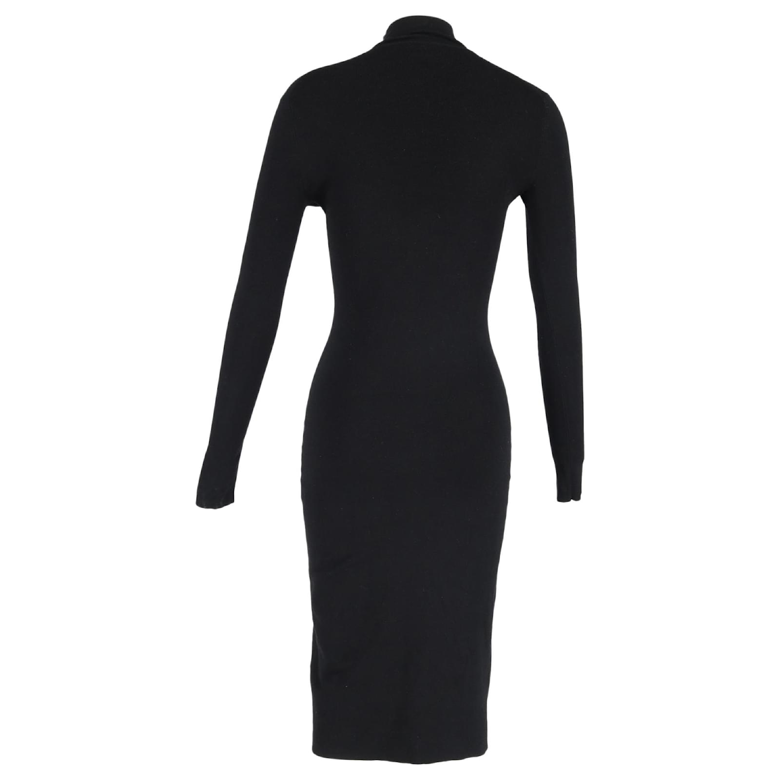 Joseph Turtleneck Midi Dress in Black Wool ref.1958604 - Joli Closet