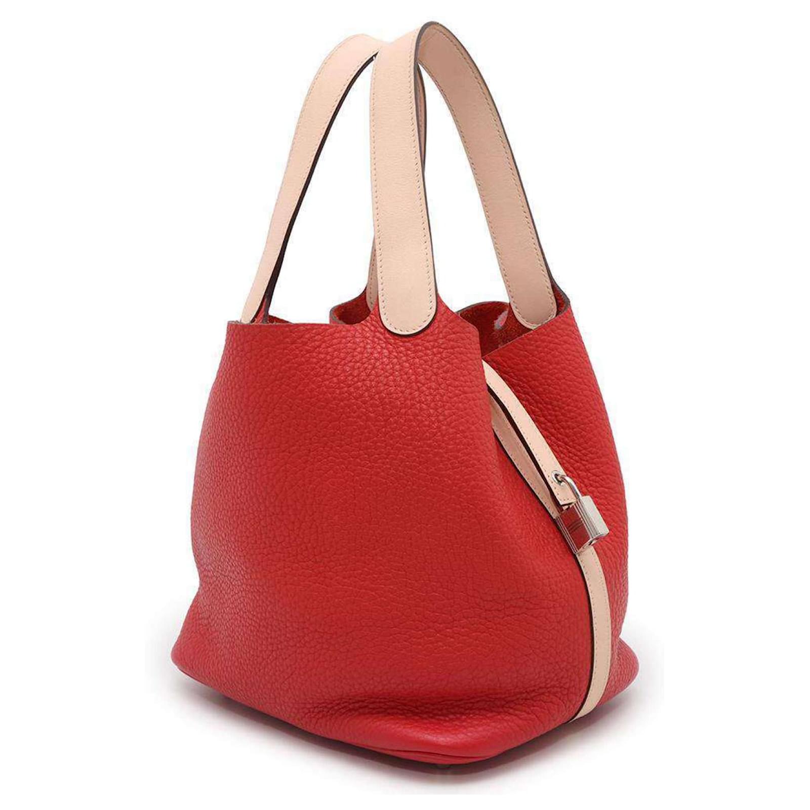 Hermès Picotin Red Leather ref.1960740 - Joli Closet