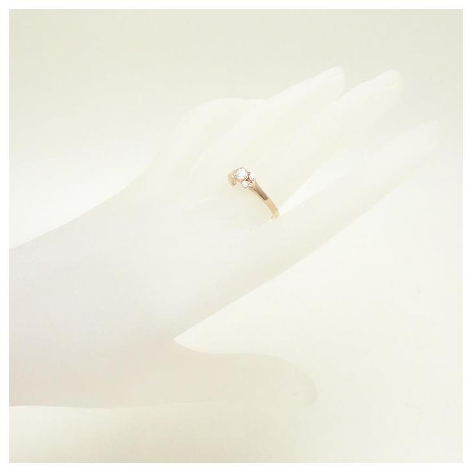 Cartier Ballerina Solitaire Ring Diamond 0.23ct K18PG Pink Metal ref.1966191 - Joli Closet