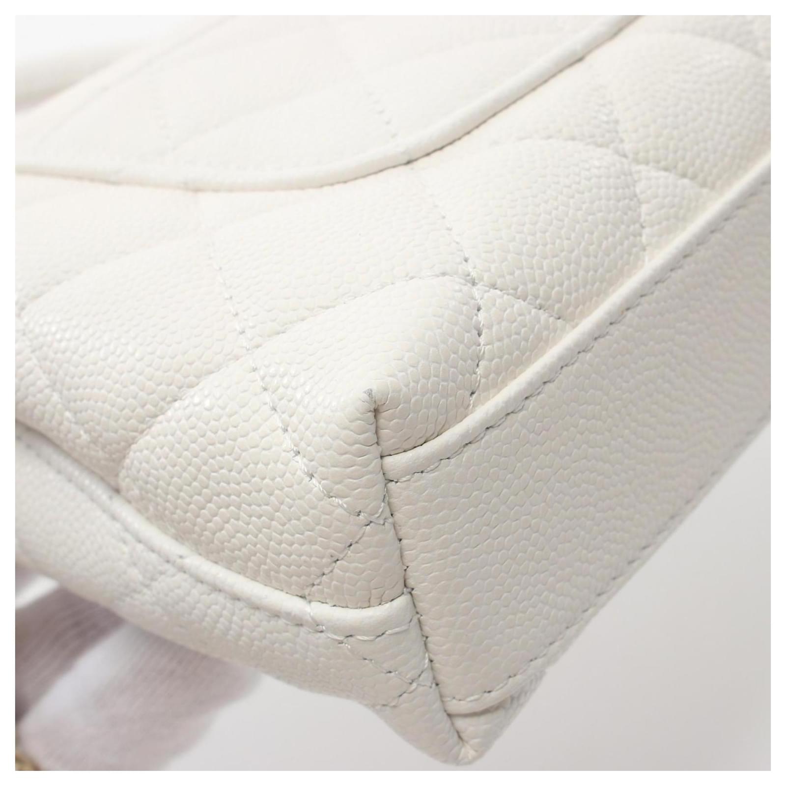 Chanel Coco Handle White Leather ref.1968684 - Joli Closet