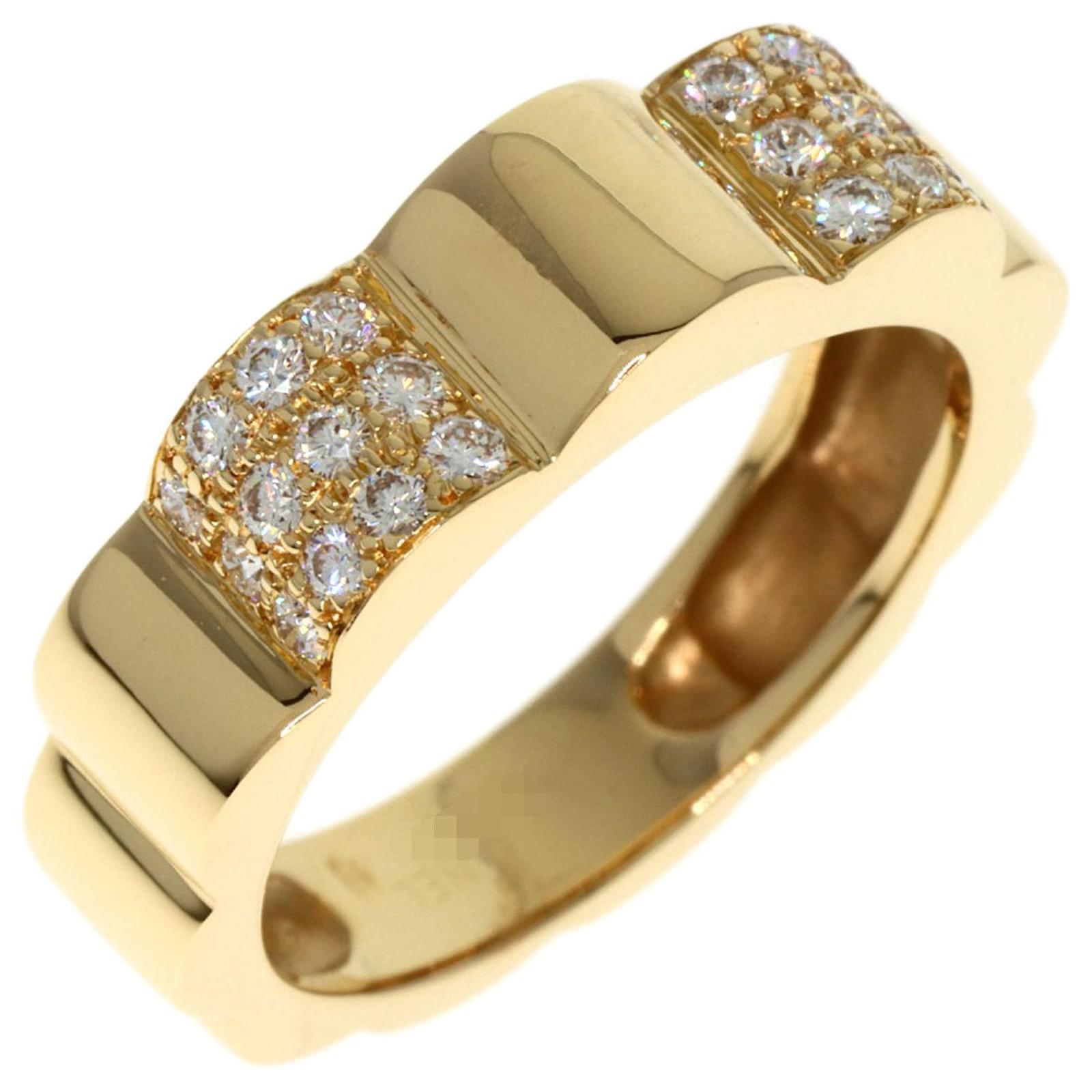 Chanel Profile de Camellia Small Diamond Ring Yellow gold ref.1976345 ...