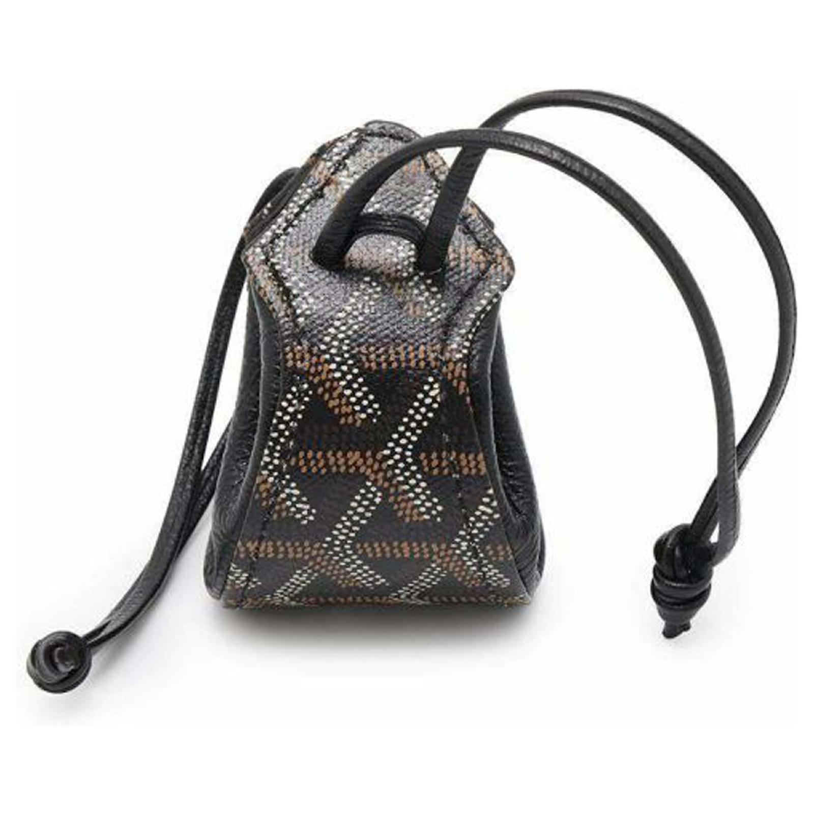 Goyard Black Goyardine Drawstring Coin Pouch - Joli Closet