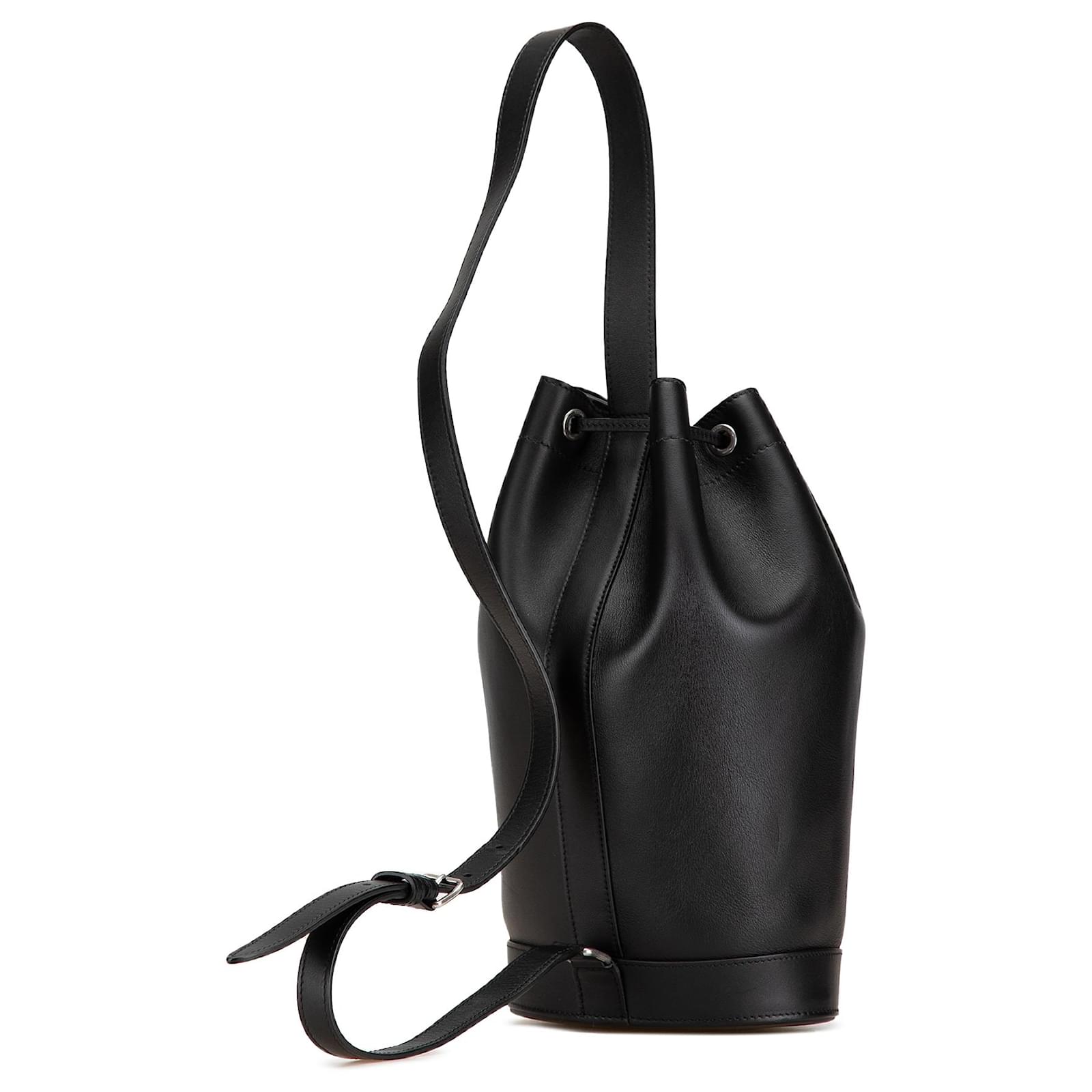 Céline Celine Black Medium Calfskin Sailor Sling Backpack Leather Pony ...