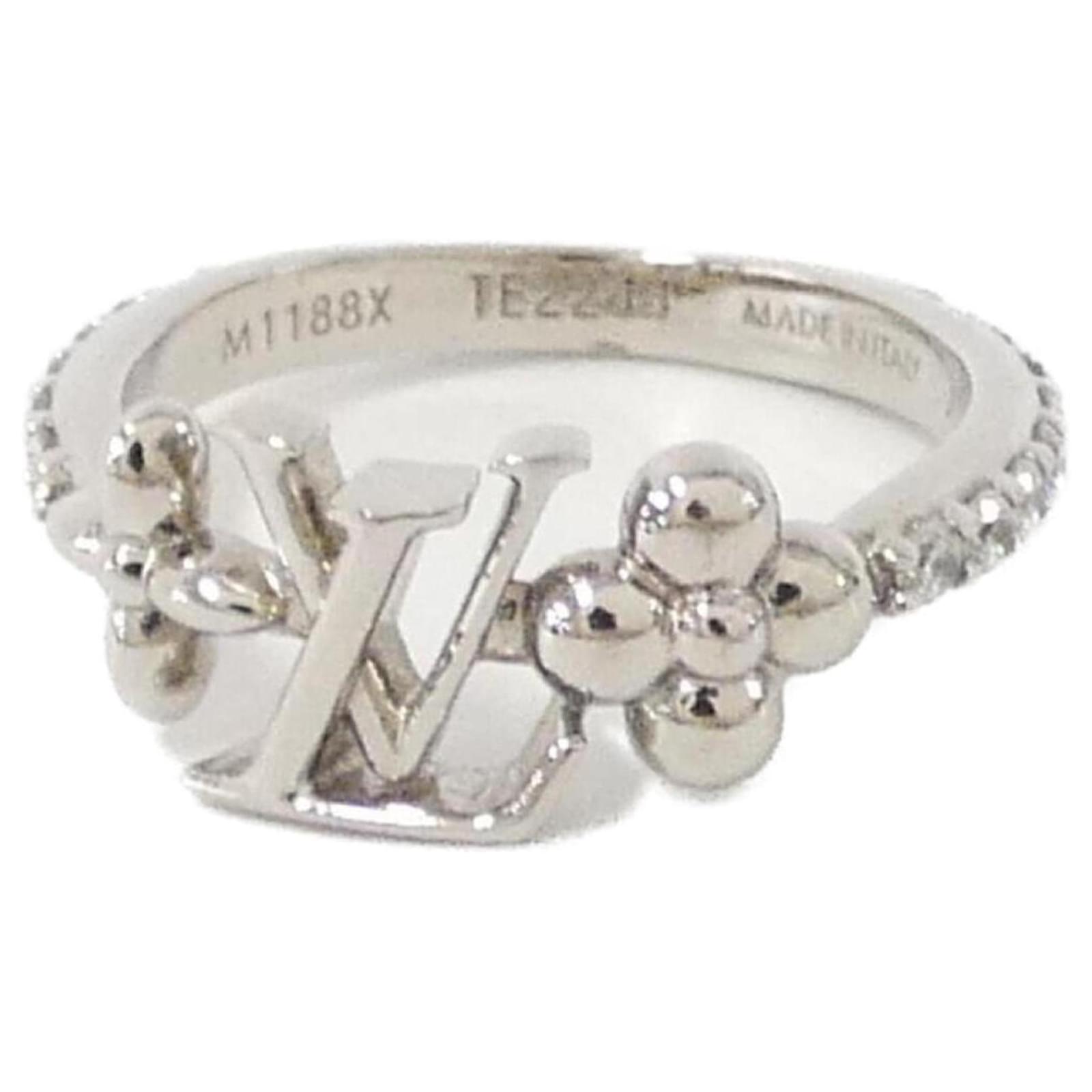 Louis Vuitton LV Iconic XS Band Ring Silvery ref.1996734 - Joli Closet