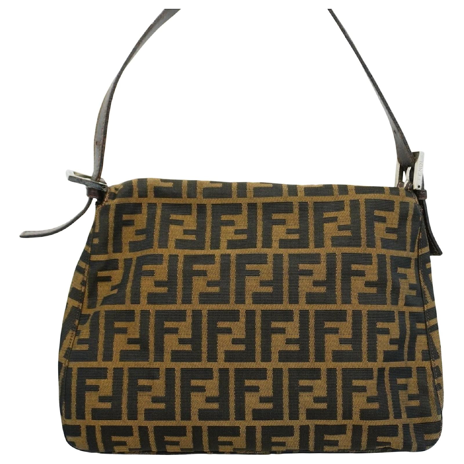 Fendi Mamma Baguette Brown Cloth ref.2000875 - Joli Closet