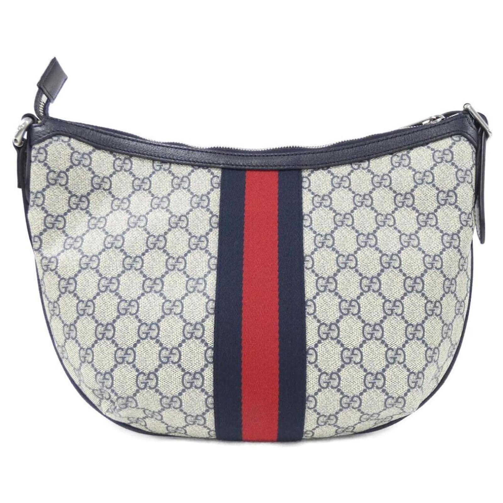 Gucci Ophidia 598125 2ZGMN Shoulder Bag Blue Beige Cloth ref.2005245 ...