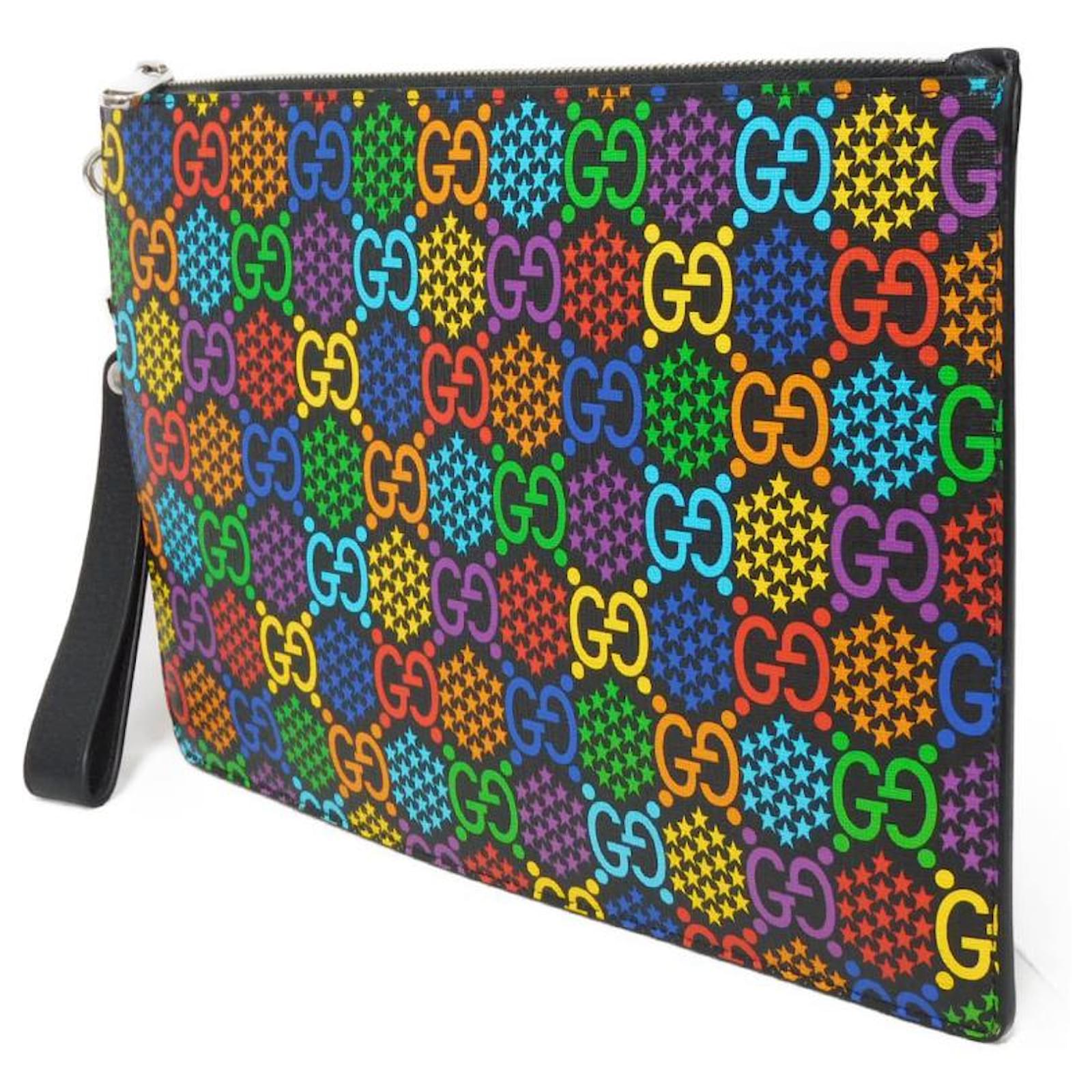 Gucci GG Psychedelic Clutch Bag Multiple colors Cloth ref.2010687 ...