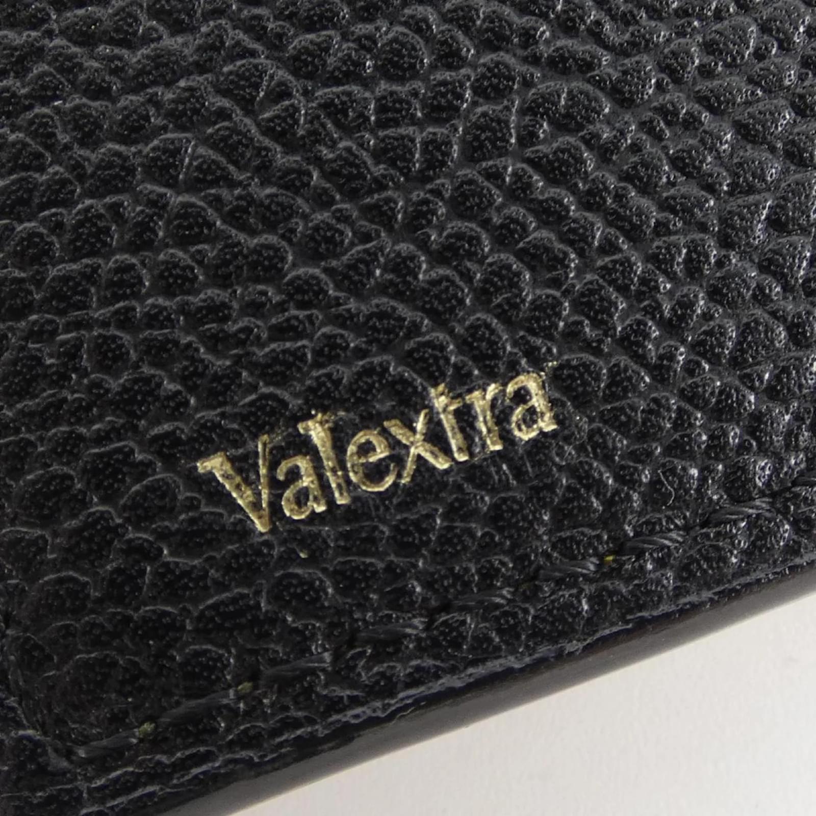 Valextra Bi-Fold Wallet Black Yellow ref.2016336 - Joli Closet