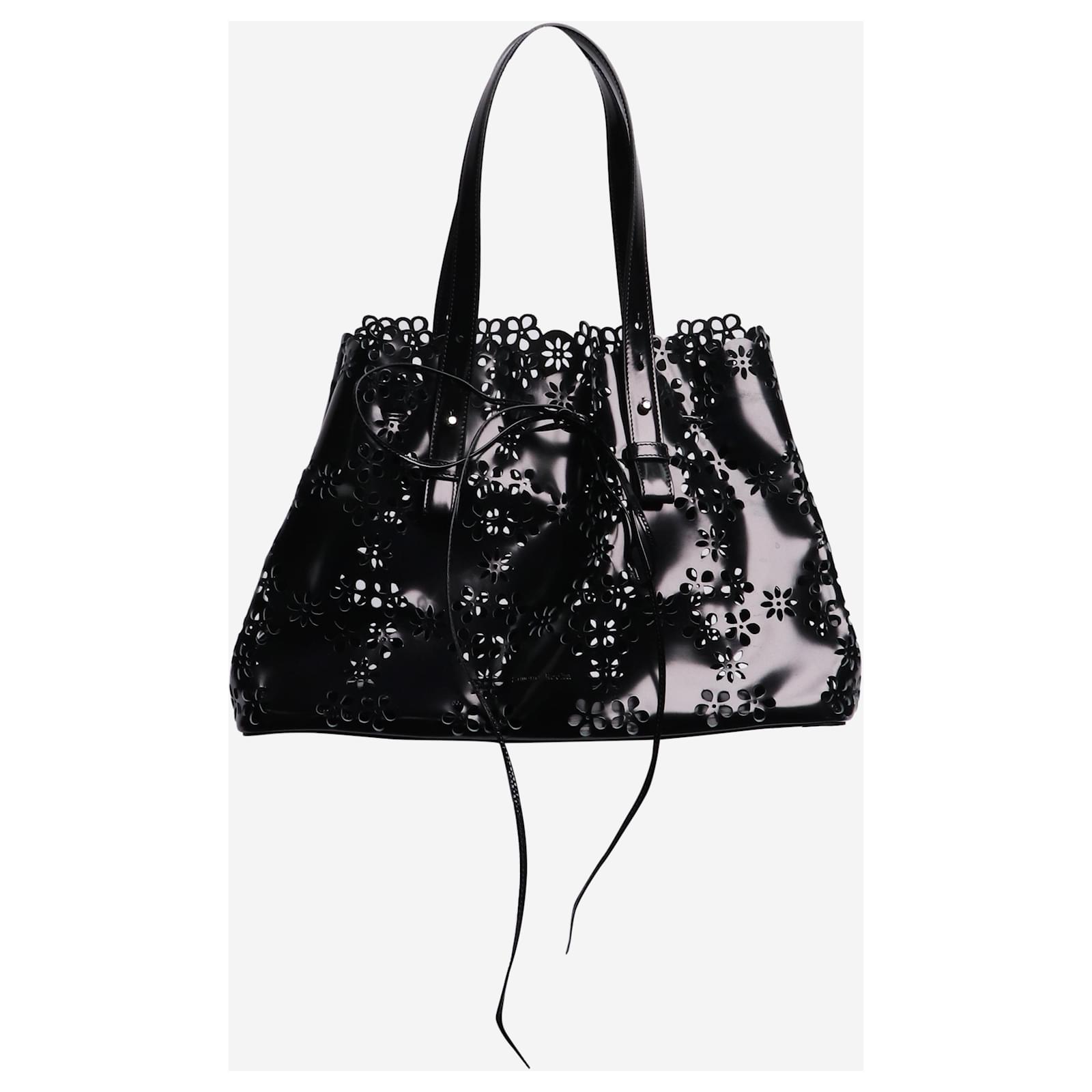 Simone Rocha Black leather laser cut shoulder bag ref.2044052 - Joli Closet