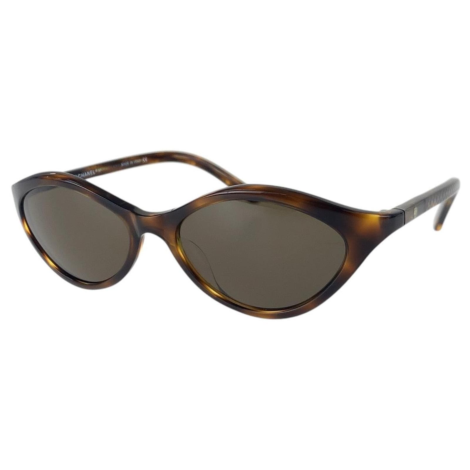 Chanel Marble Brown Silver Sunglasses Plastic ref.2044866 - Joli Closet