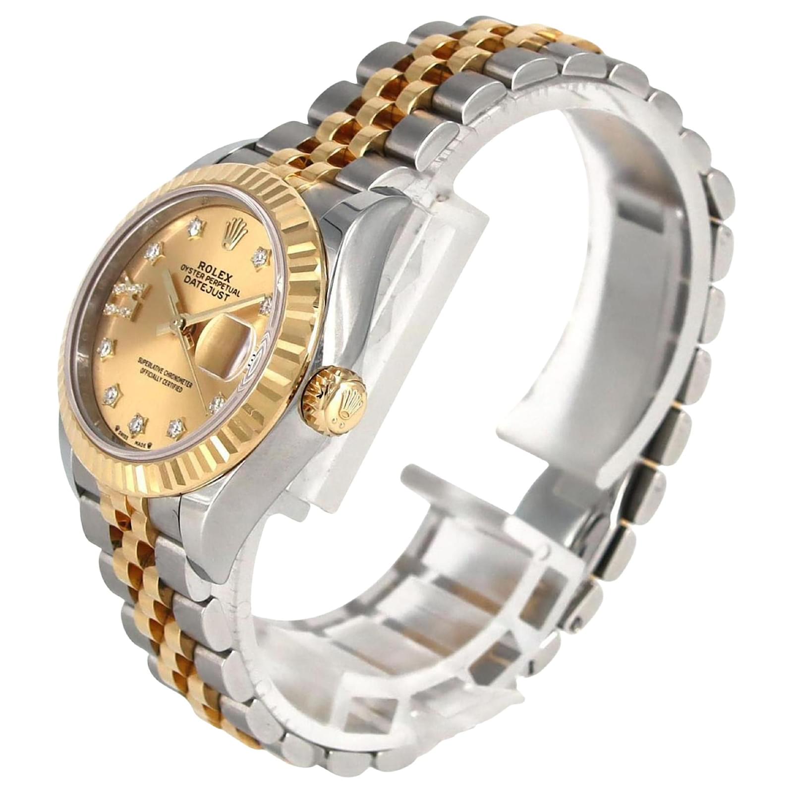 Rolex Lady DateJust 28mm Golden Steel ref.2055757 - Joli Closet