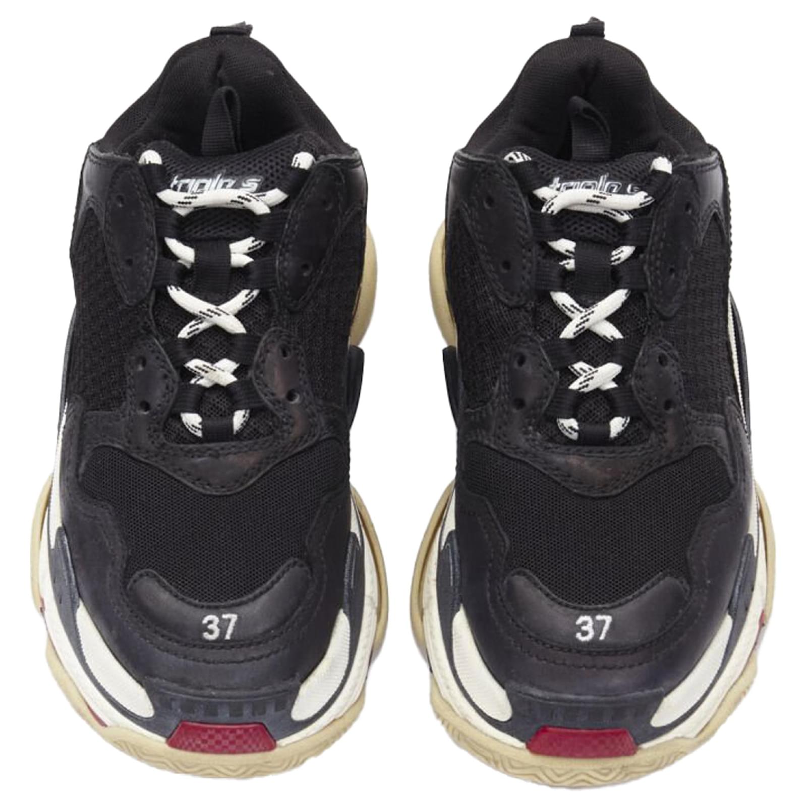 Balenciaga Triple S mesh chunky sneaker Black Synthetic ref.2062616 ...