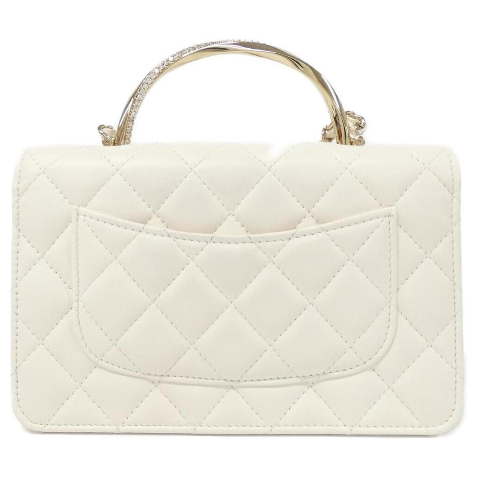 Chanel Coco Handle White Leather ref.2075657 - Joli Closet
