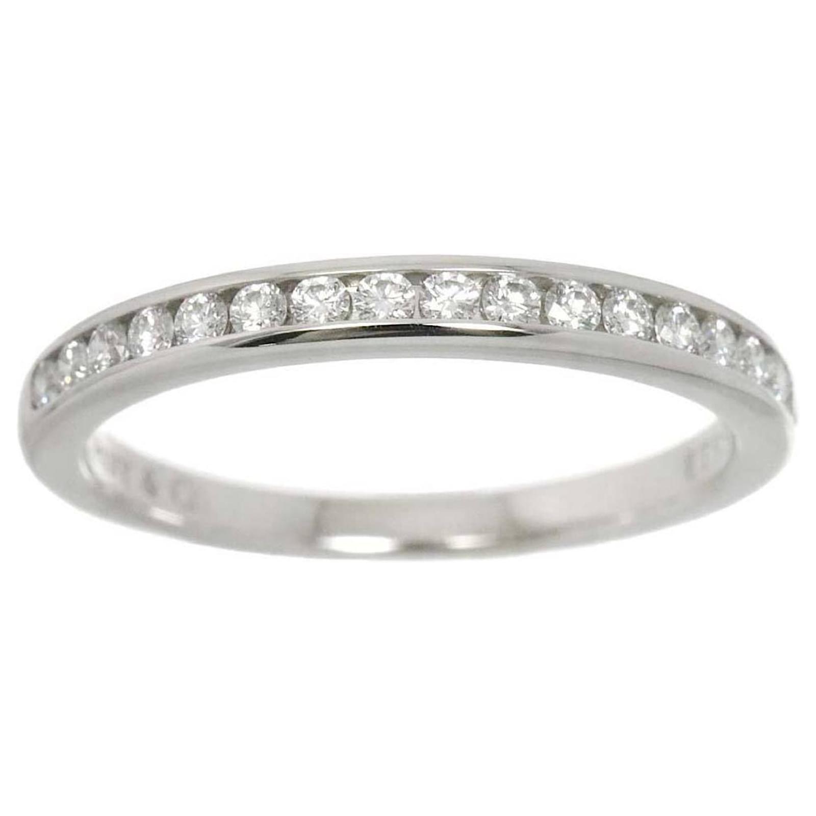 Tiffany & Co. Half Circle Channel Setting Ring Platinum ref.2096588 ...