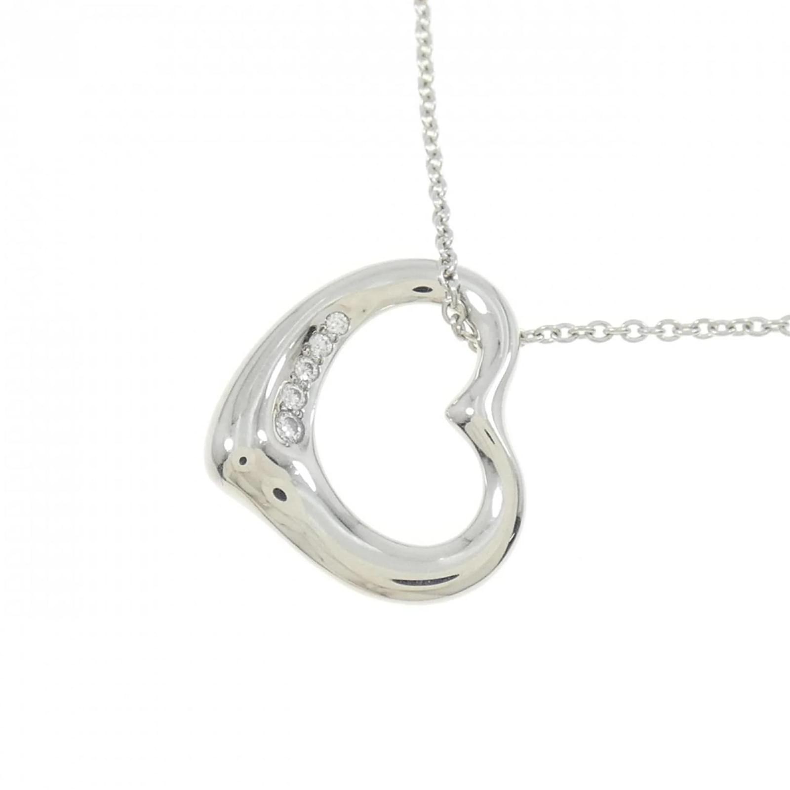 Tiffany & Co Tiffany Open Heart Necklace Platinum ref.2100996 - Joli Closet