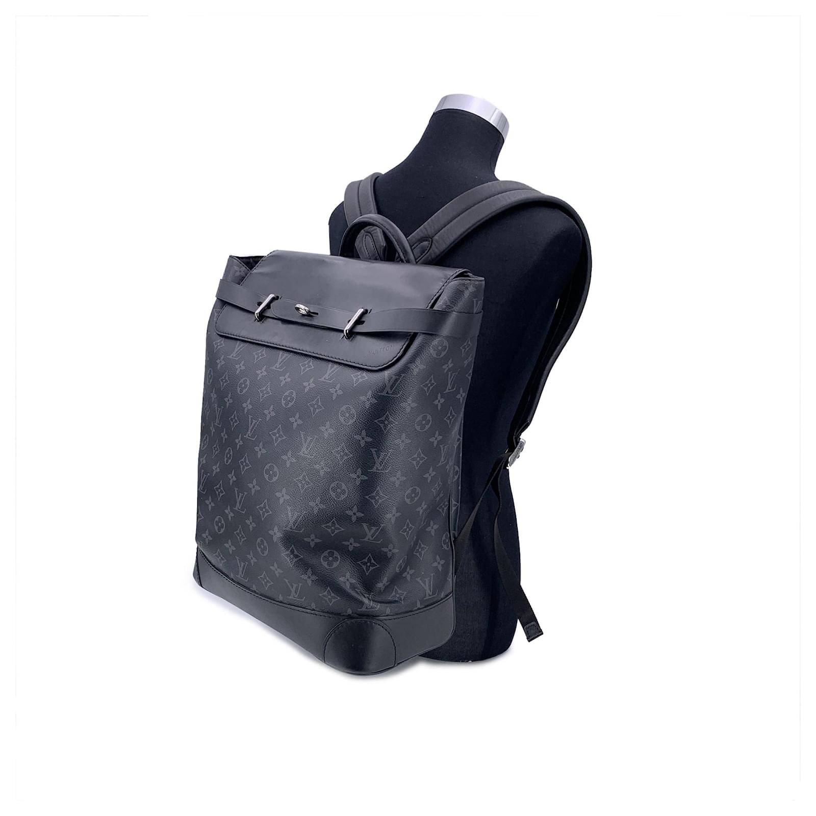 Whisper Louis Vuitton Cloth Backpack Steamer Black Cotton ref.2127573 ...