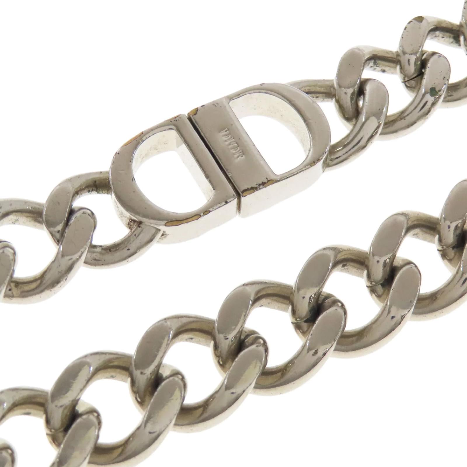 Christian Dior Chain Link Necklace Silvery Metal ref.2144501 - Joli Closet