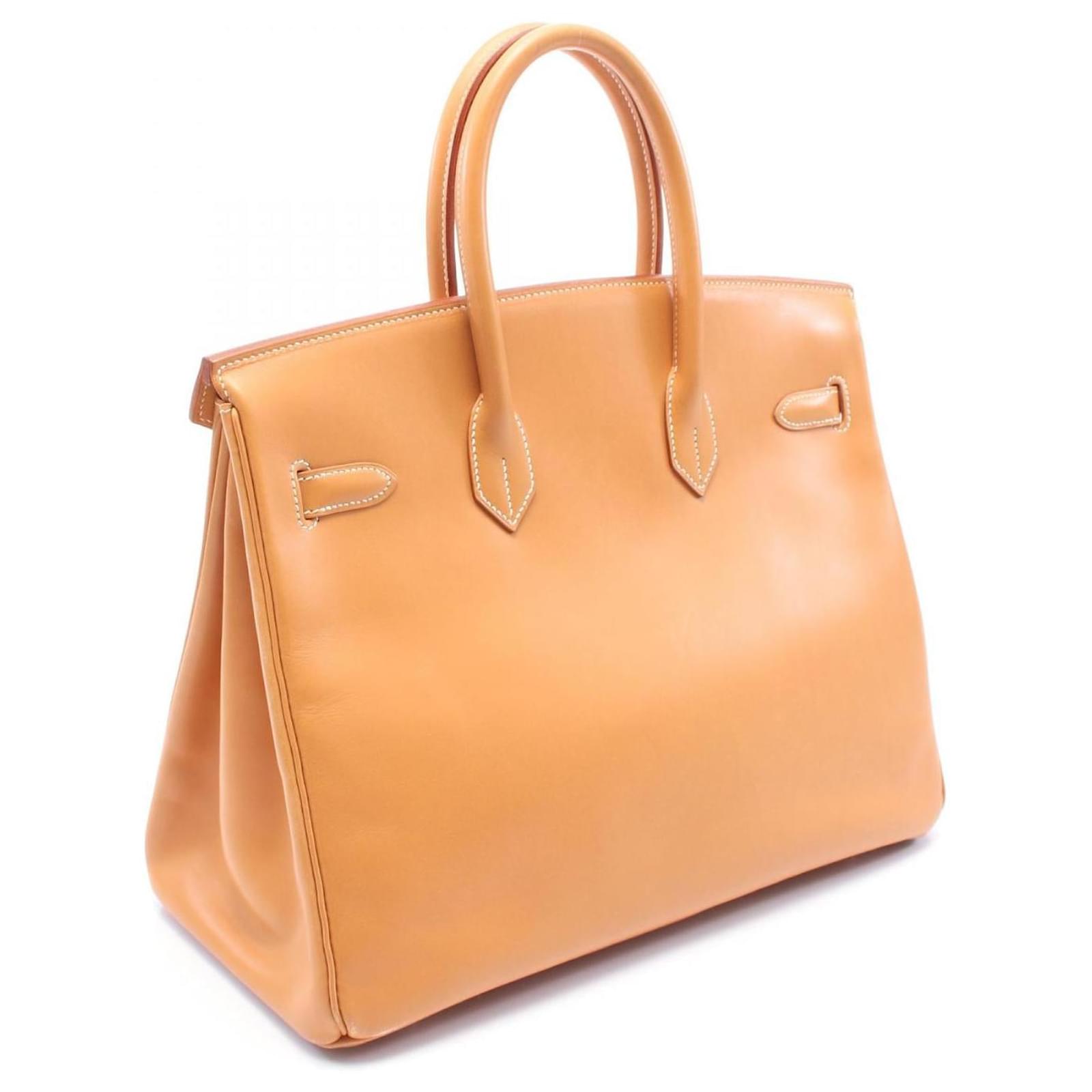 Hermès Hermes Vache Chamonix Birkin 35 Handbag Brown Silver Hardware C ...