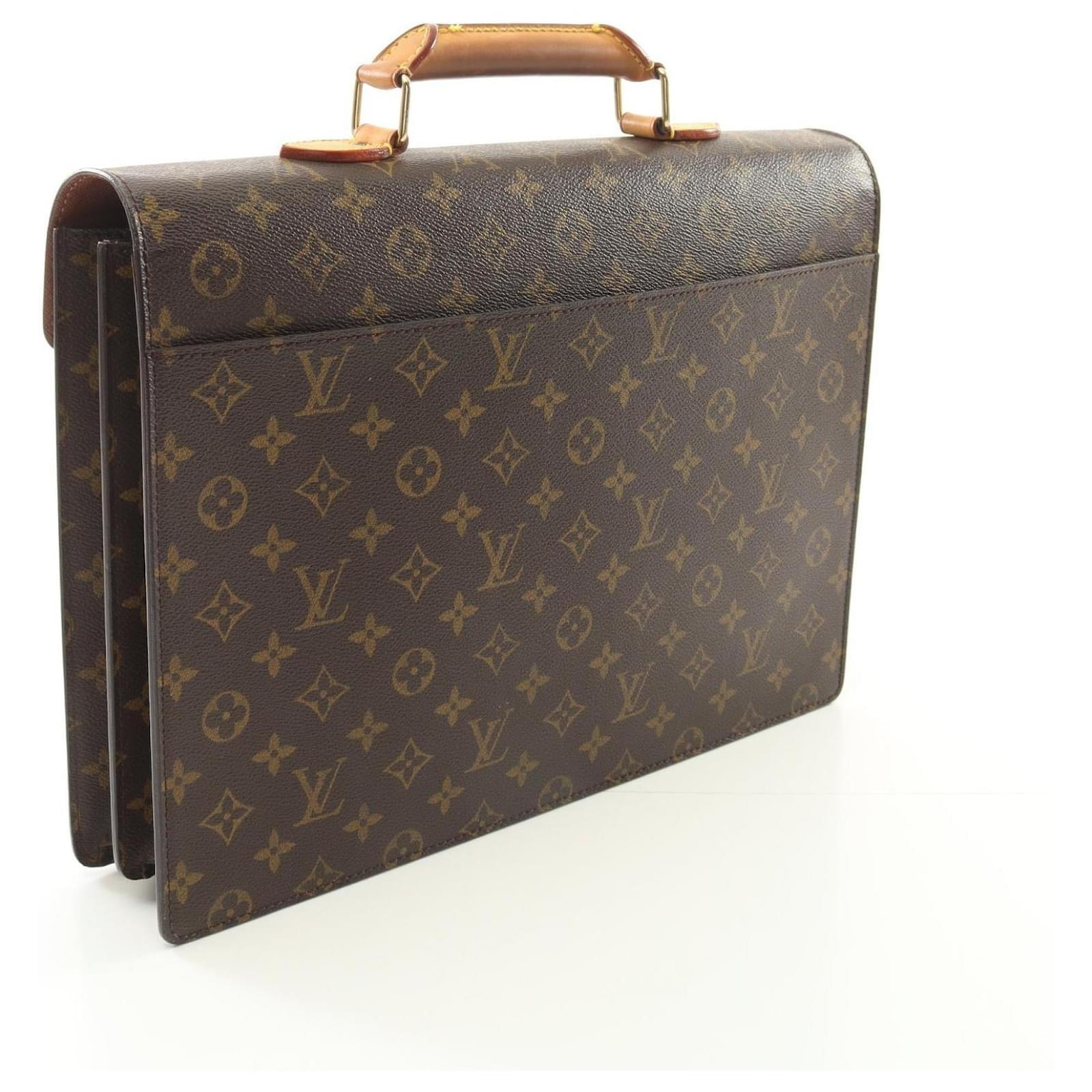 Louis Vuitton Monogram Briefcase Brown Cloth ref.2160967 - Joli Closet