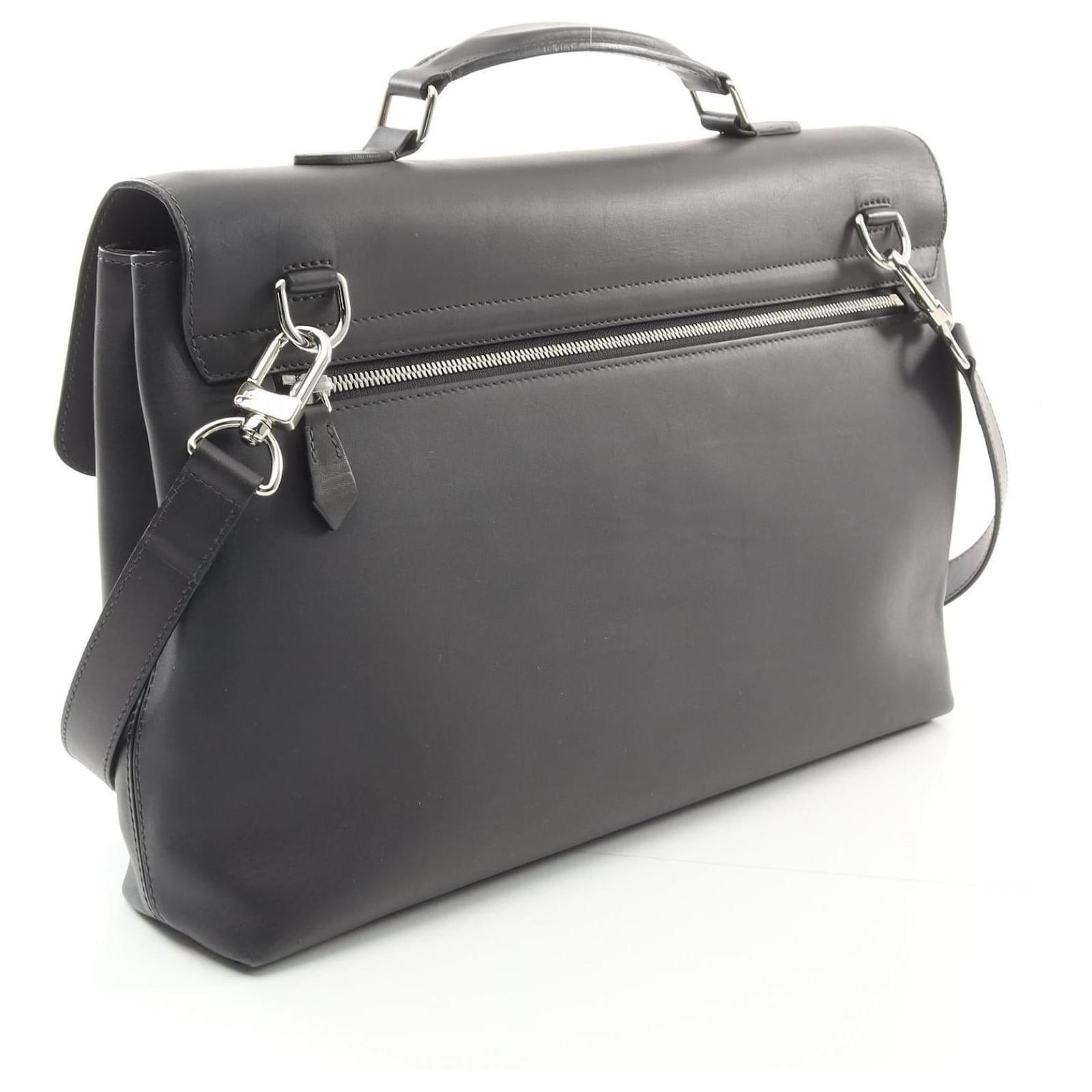 Louis Vuitton Leather Cartable Briefcase Grey ref.2162511 - Joli Closet