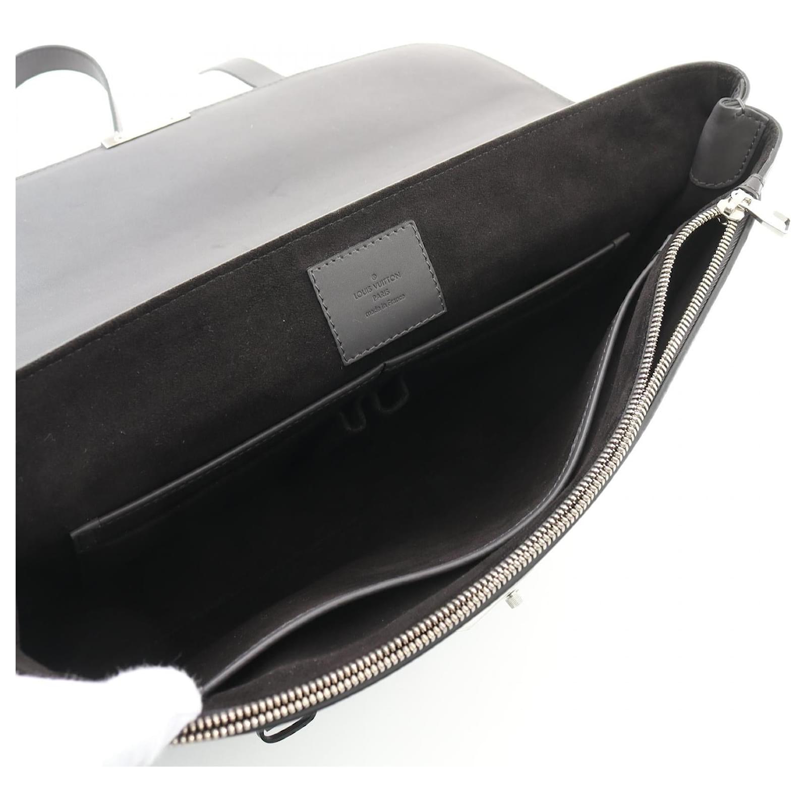 Louis Vuitton Leather Cartable Briefcase Grey ref.2162511 - Joli Closet