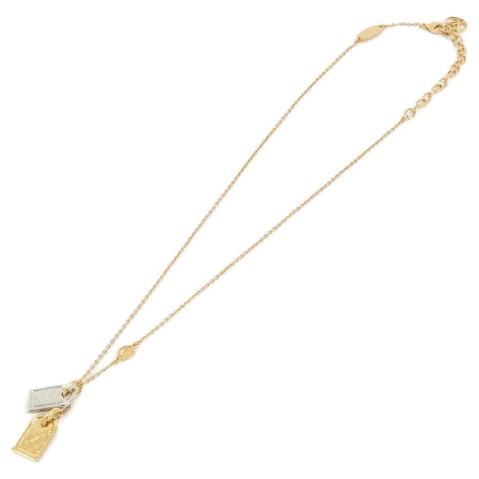 Louis Vuitton Necklace Nanogram M63141 Silvery Golden ref.2172800 ...