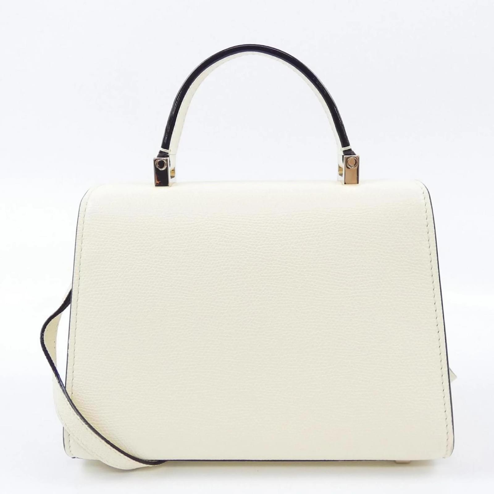 Valextra White Leather Handbag ref.2176419 - Joli Closet