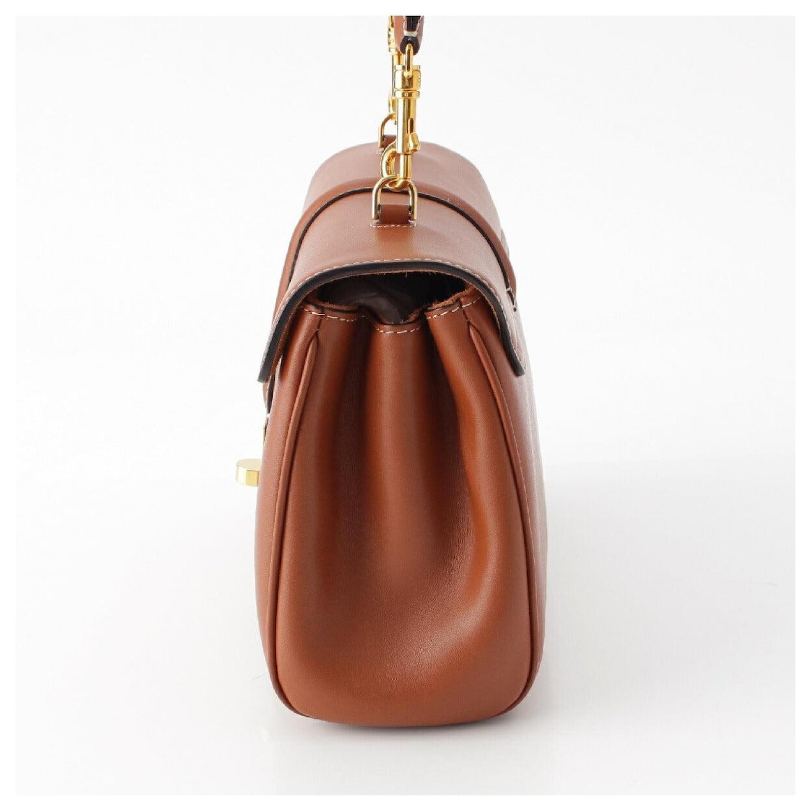 Céline Celine Teen Soft 16 Smooth Calfskin Crossbody Bag Brown Leather ...