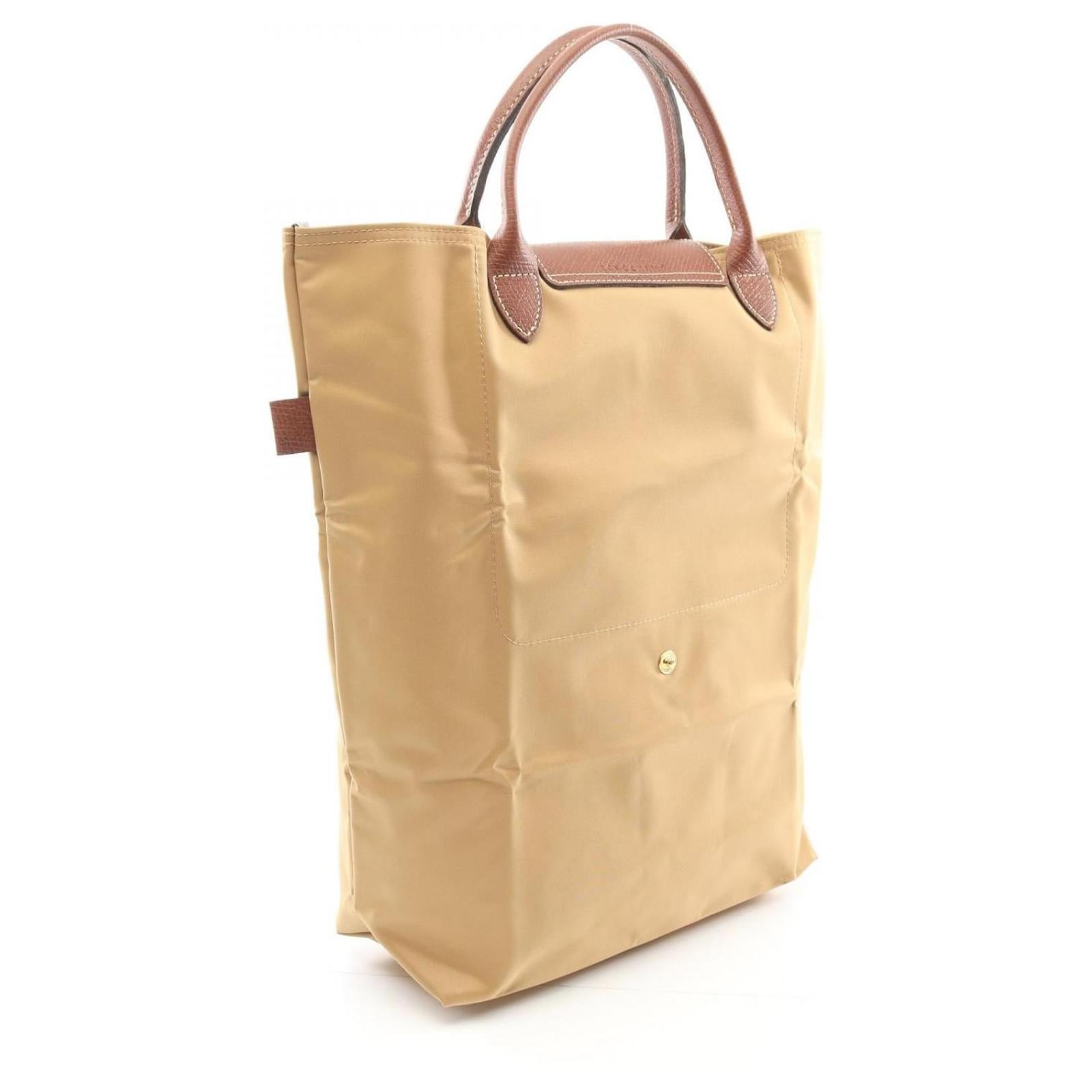 Longchamp Fabric Leather Le Pliage Original Tote Bag 10168089P86 Brown ...