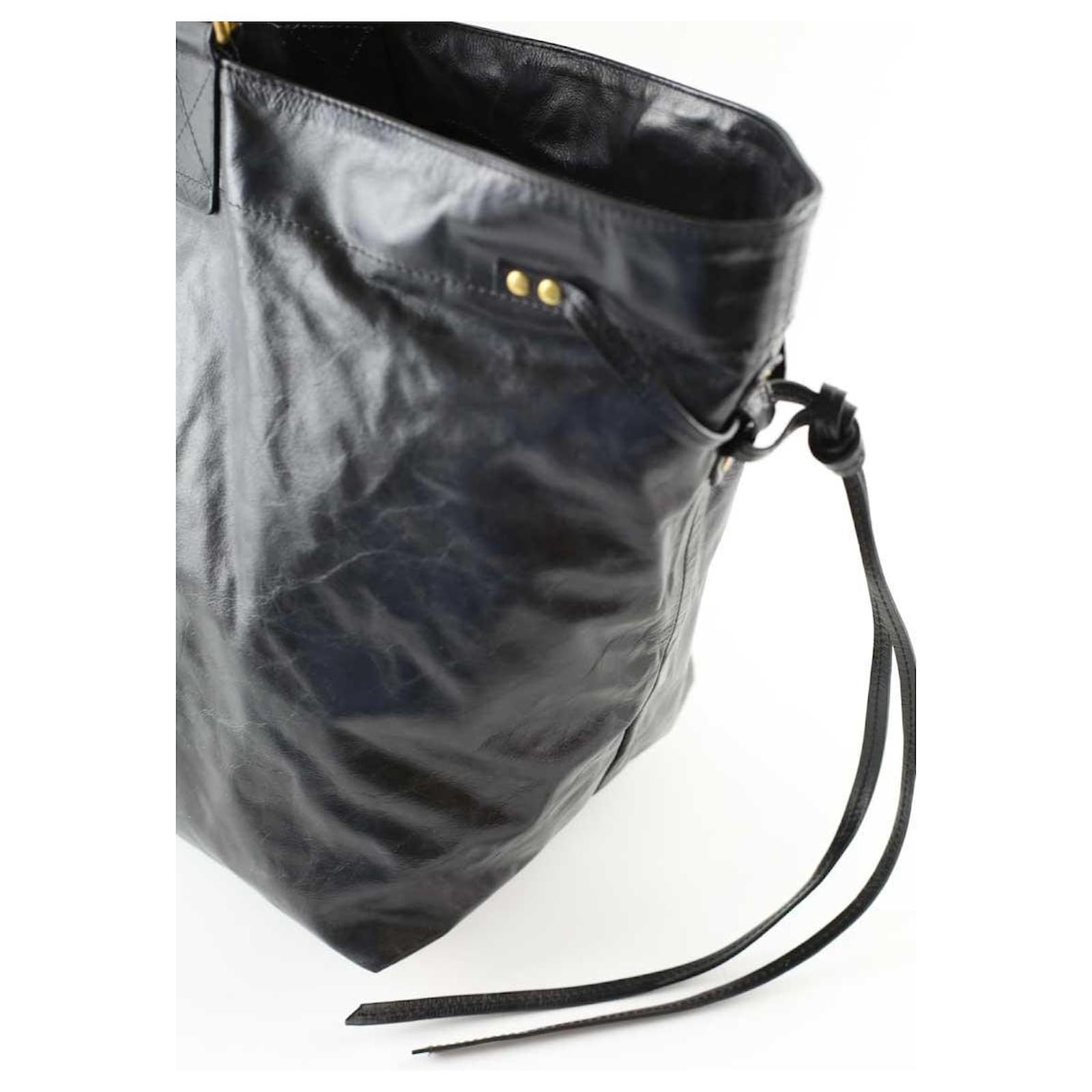 Isabel Marant Black leather tote bag (Sold) - Joli Closet