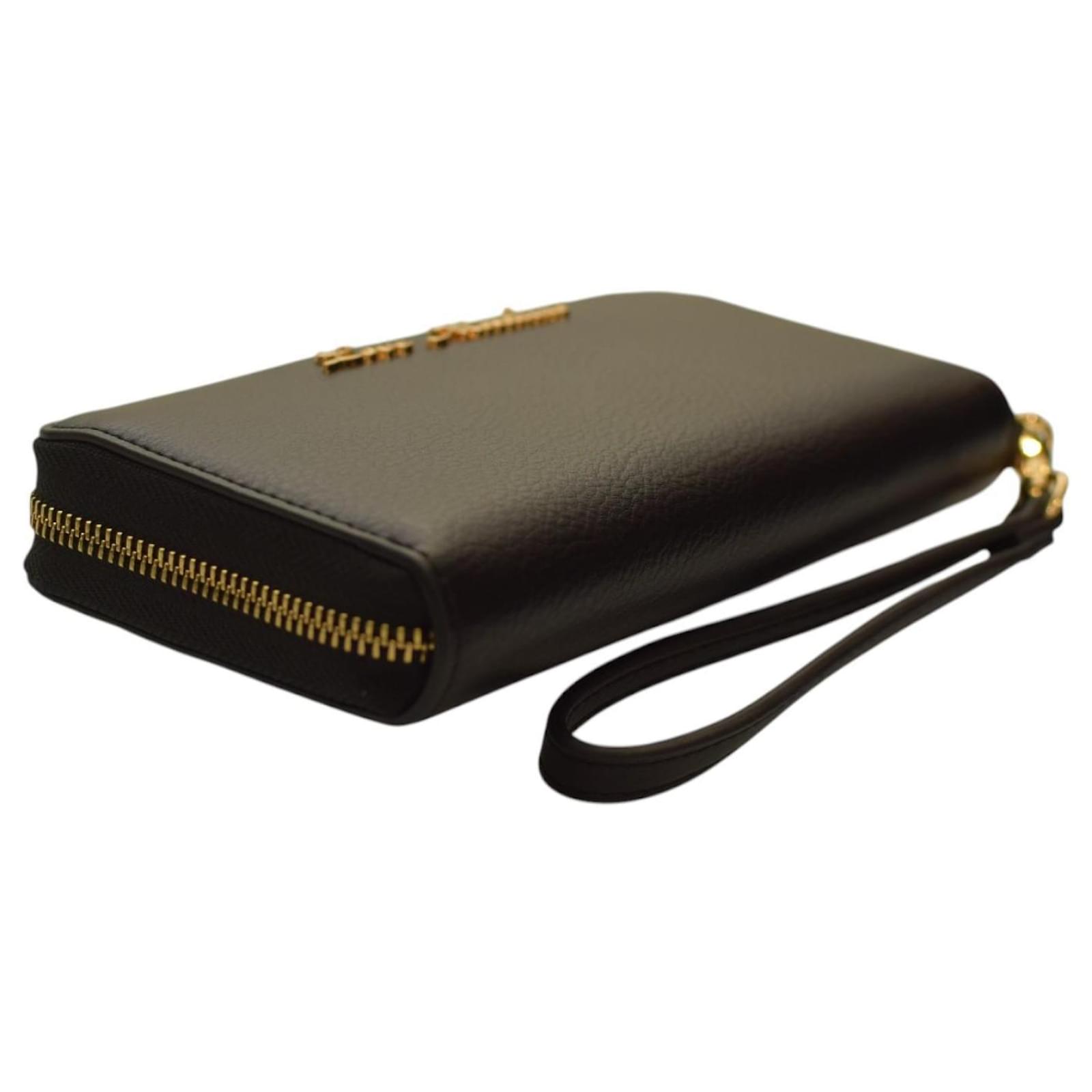 Love Moschino "FROG on bike" zip around gold logo-lettering wallet ...