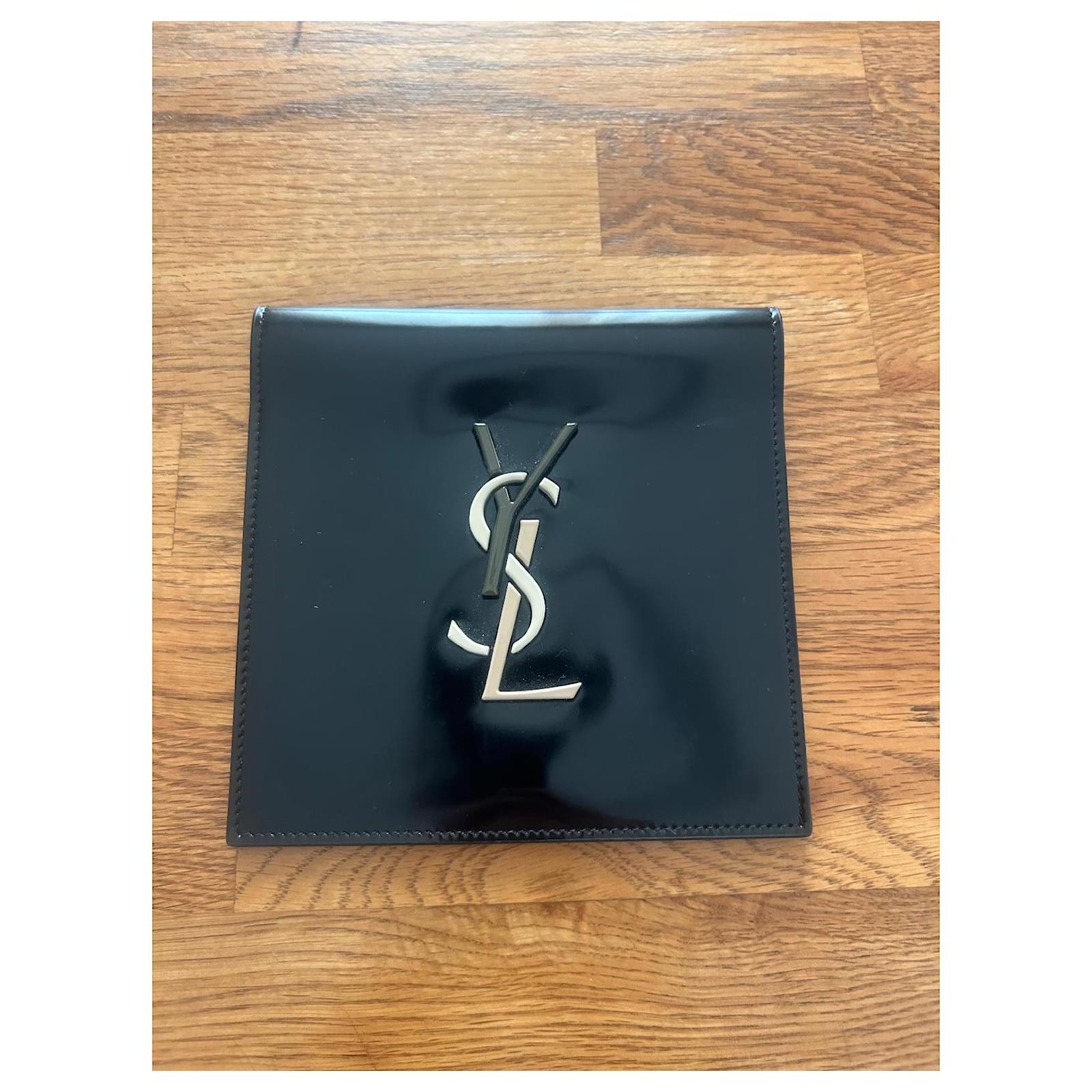 Saint Laurent YSL invitation envelope Black Leather ref.2219392 - Joli ...