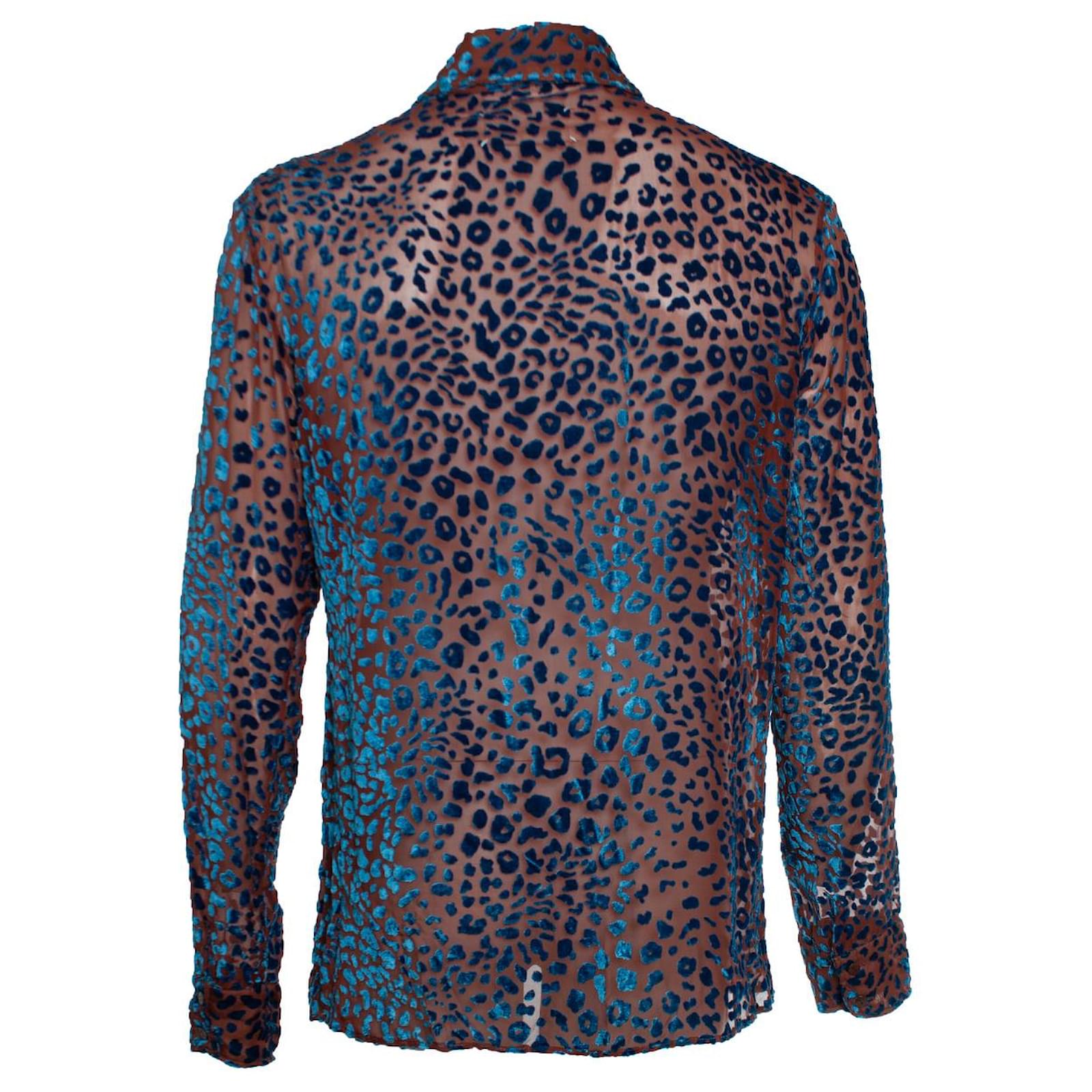 Maison Martin Margiela Maison Margiela, SS2019 Devore leopard shirt ...