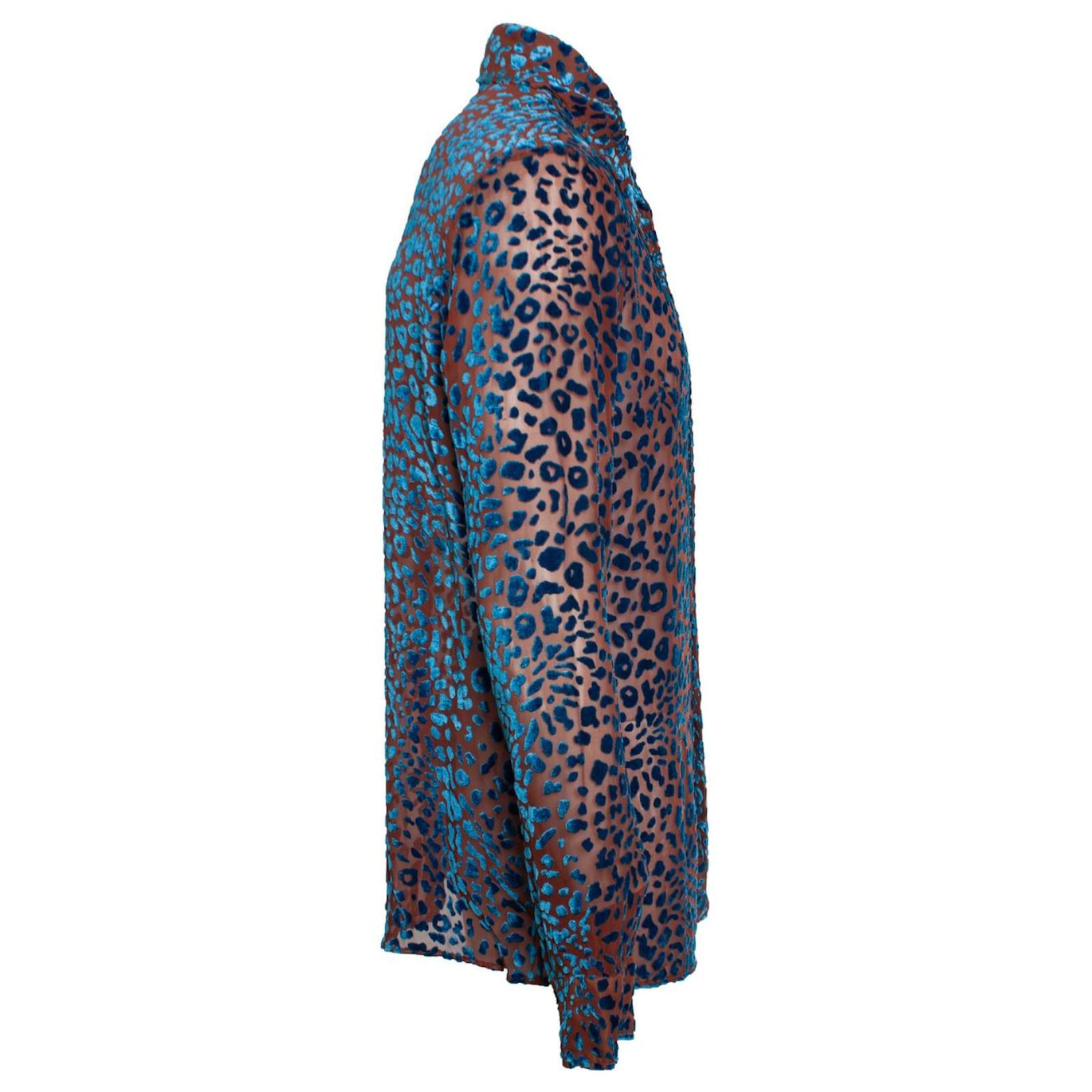 Maison Martin Margiela Maison Margiela, SS2019 Devore leopard shirt ...